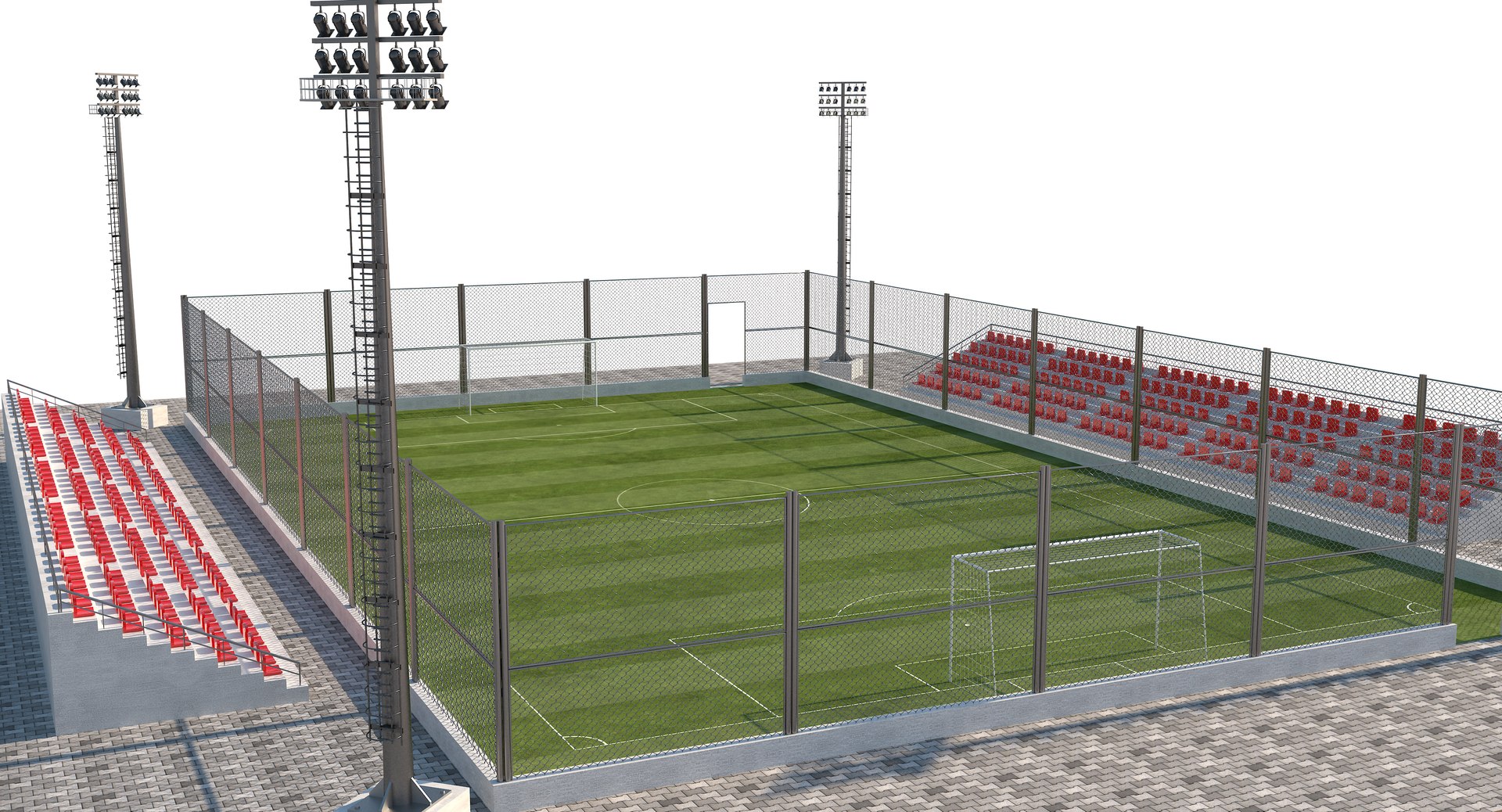 Football Pitch 3D Model - TurboSquid 1233887
