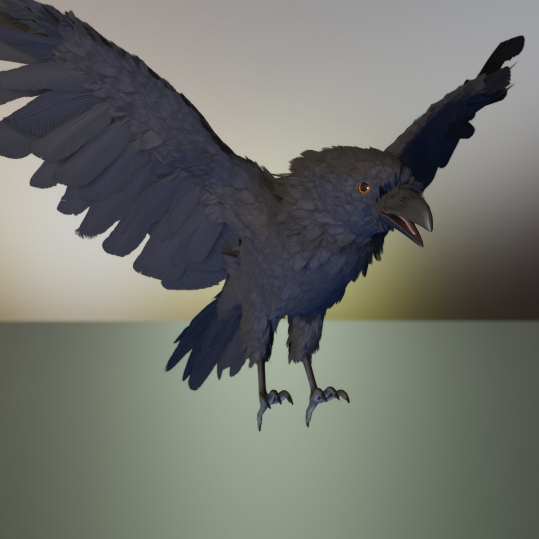 The Raven Character With Animations For Unreal Engine Model ...