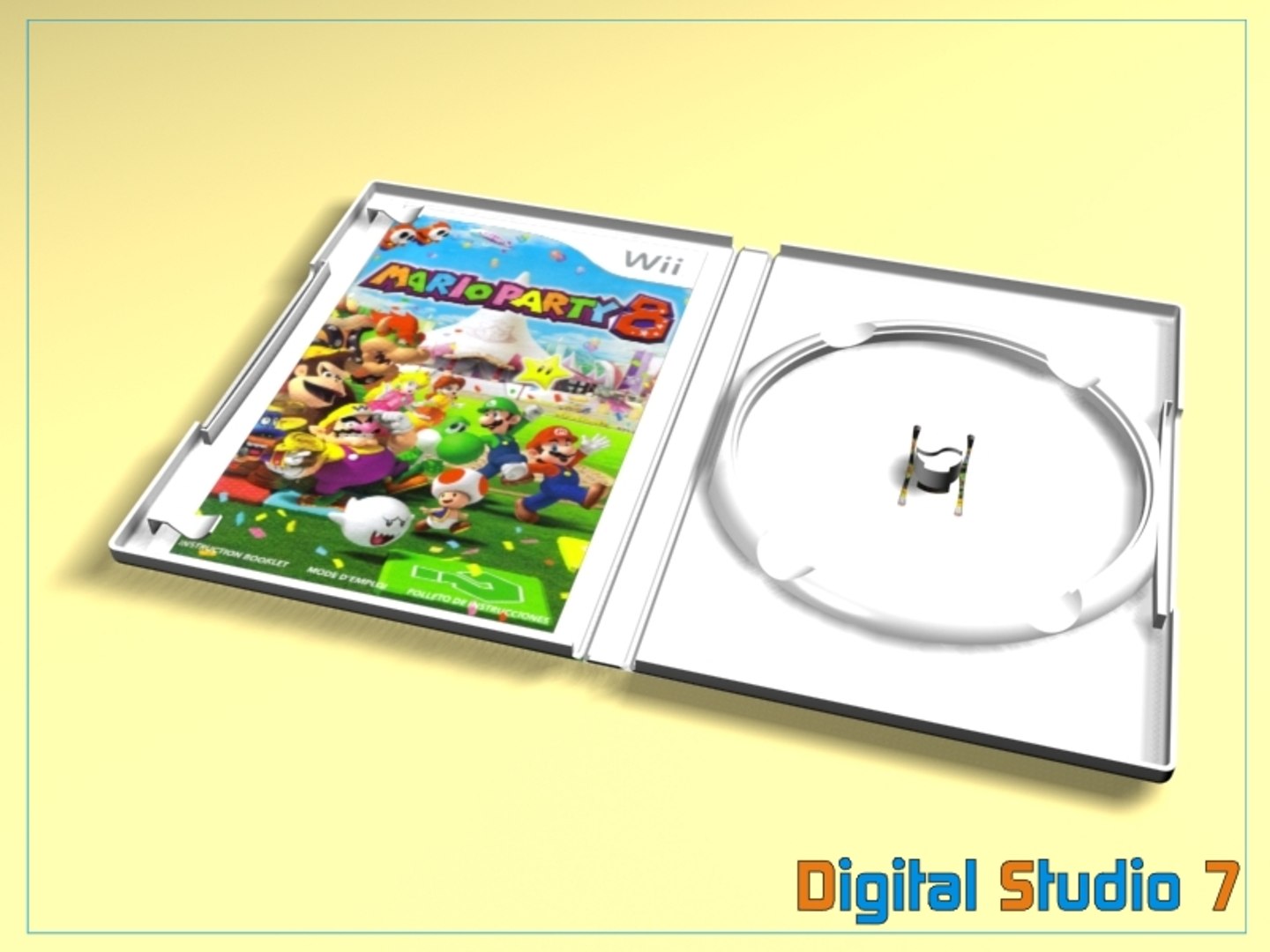 Nintendo Wii Case 9 3d Max