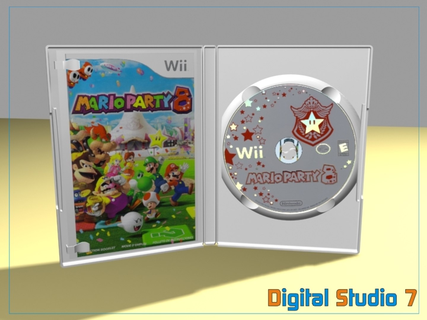 Nintendo Wii Case 9 3d Max