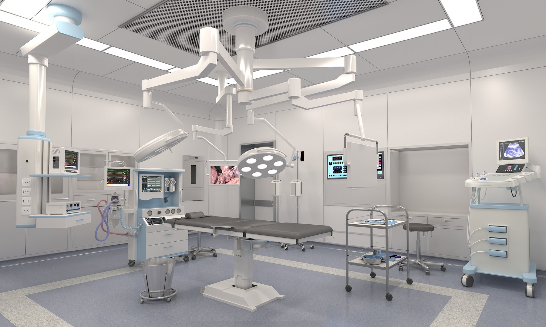 Medical Operating Room 3D Model - TurboSquid 2158227