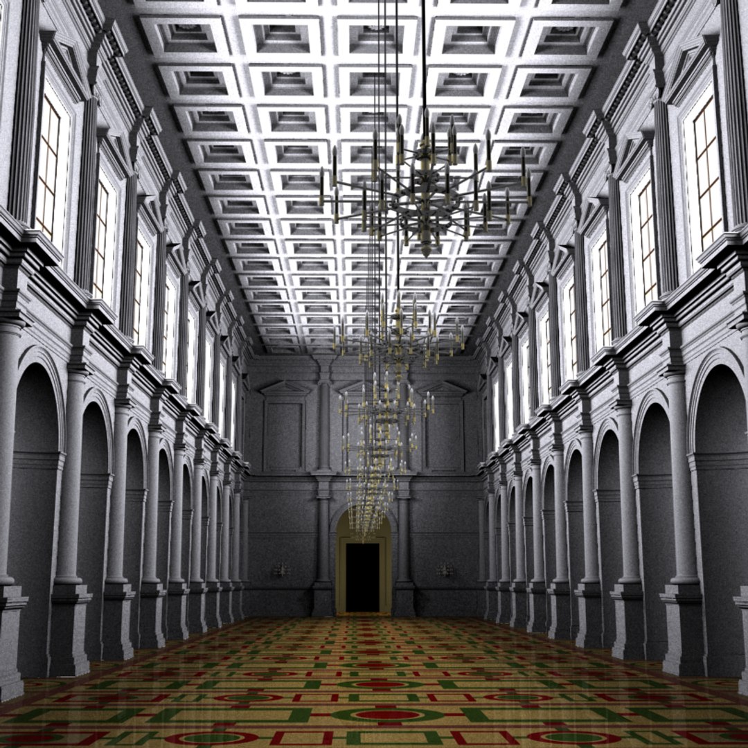 3D hall interior model - TurboSquid 1522875
