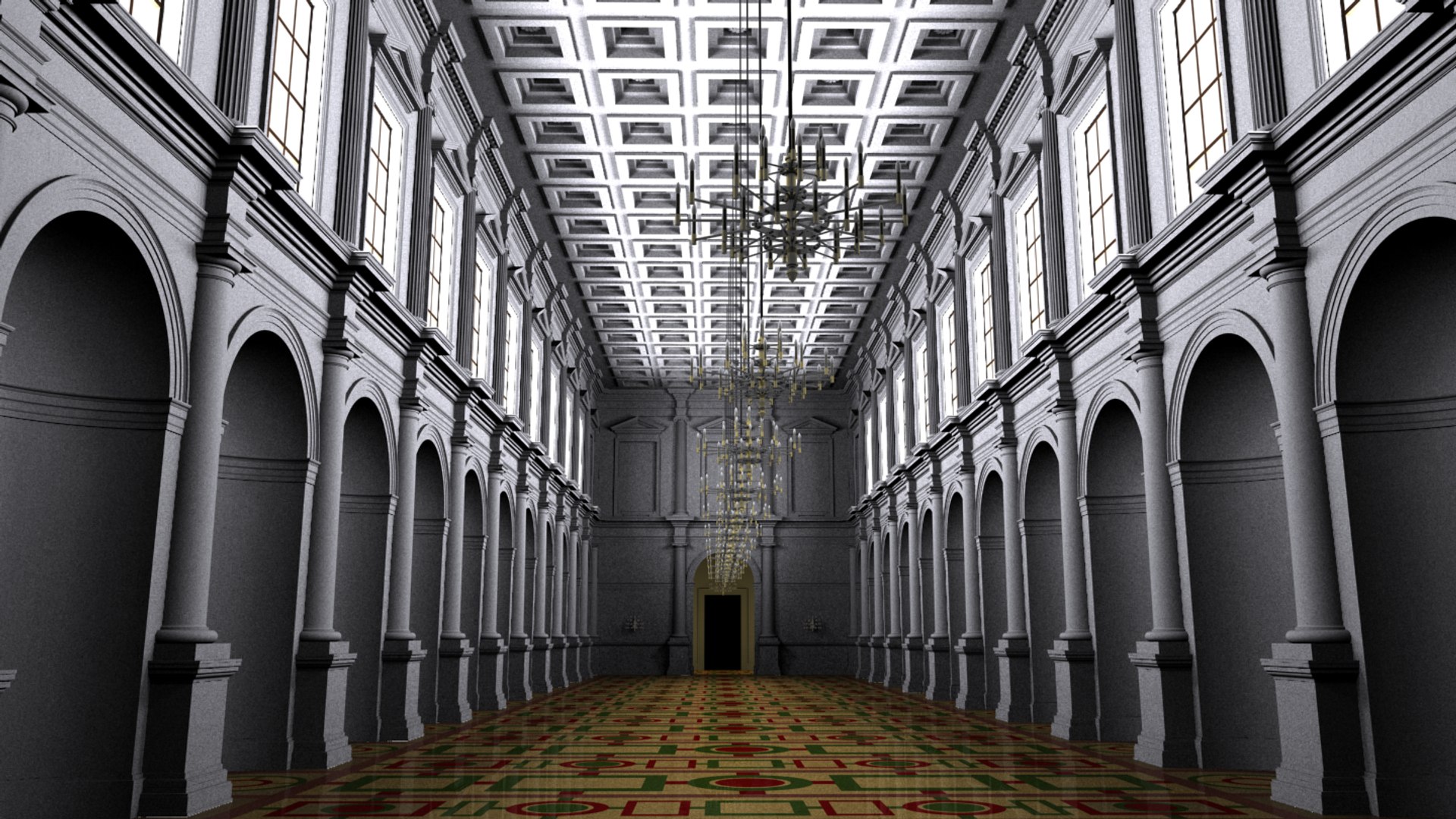 3D Hall Interior Model - TurboSquid 1522875