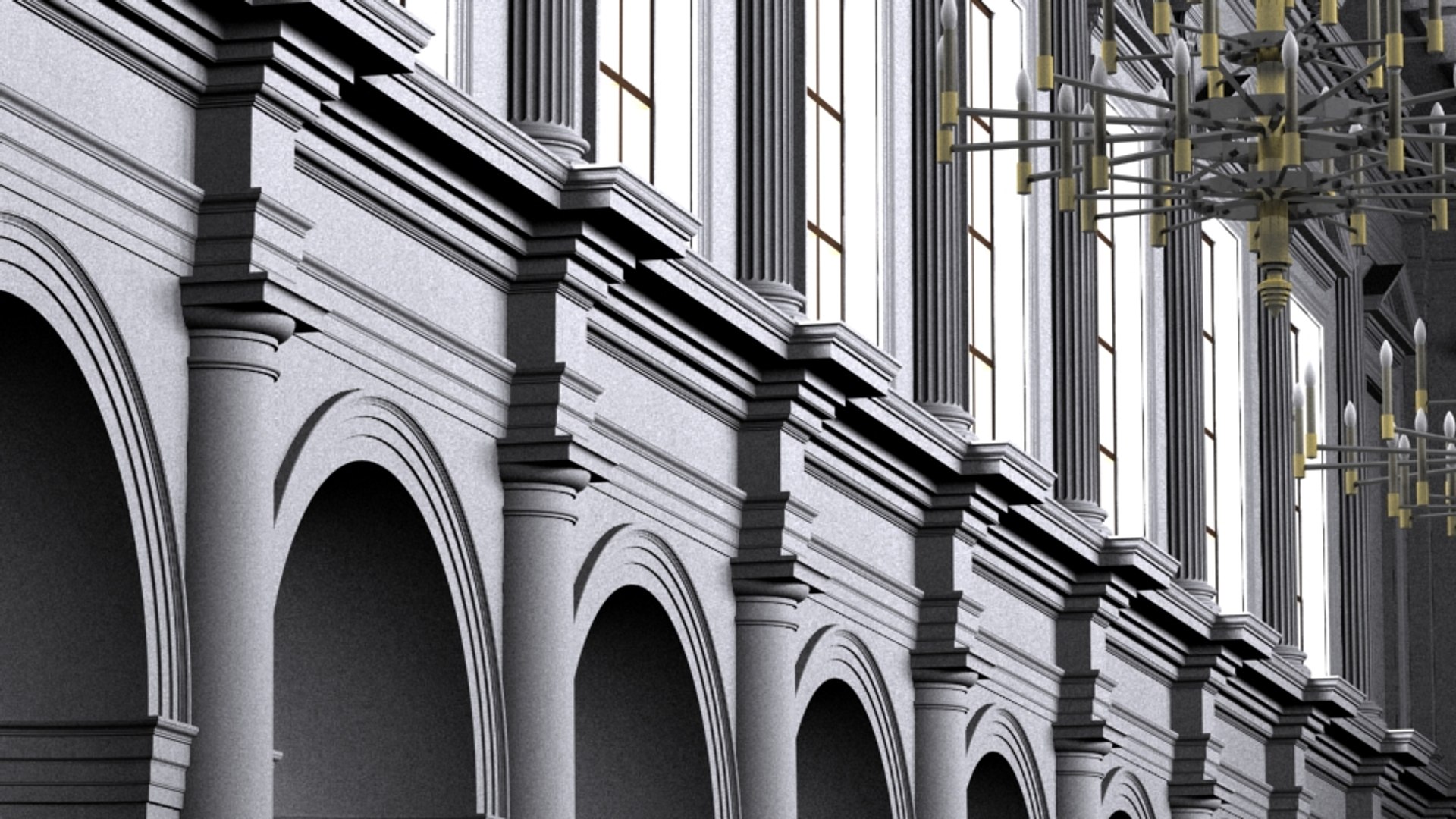 3D Hall Interior Model - TurboSquid 1522875