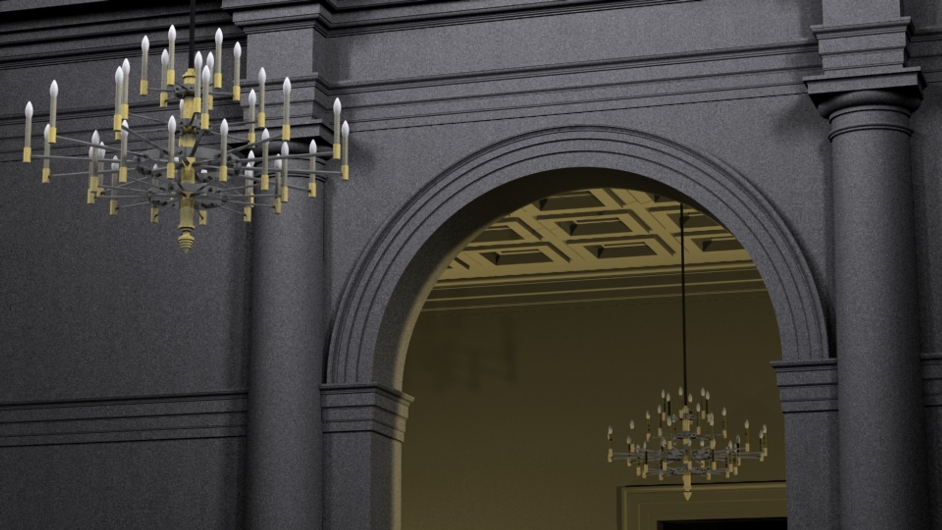 3D Hall Interior Model - TurboSquid 1522875