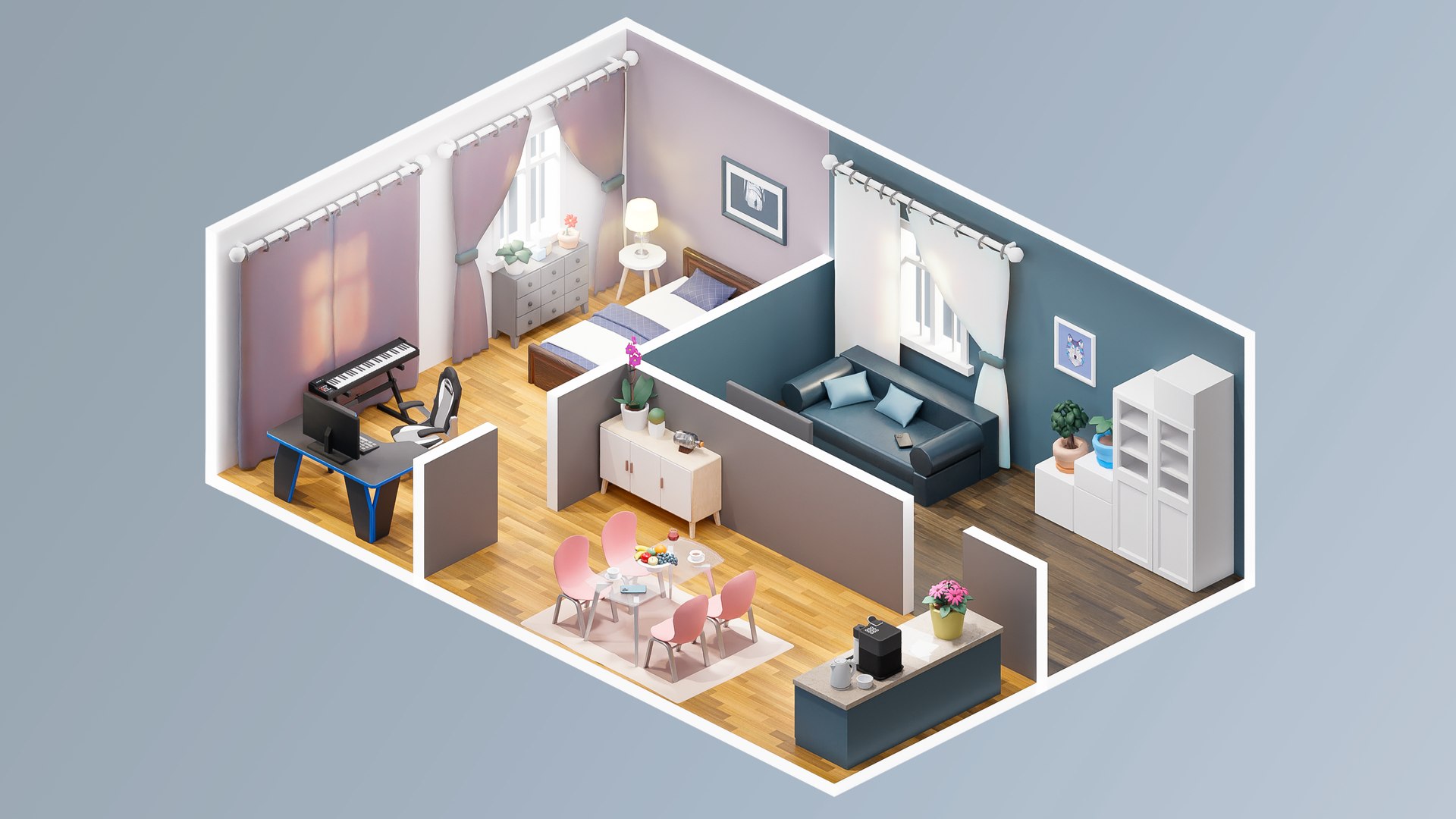 Room 64 3D model - TurboSquid 2154227