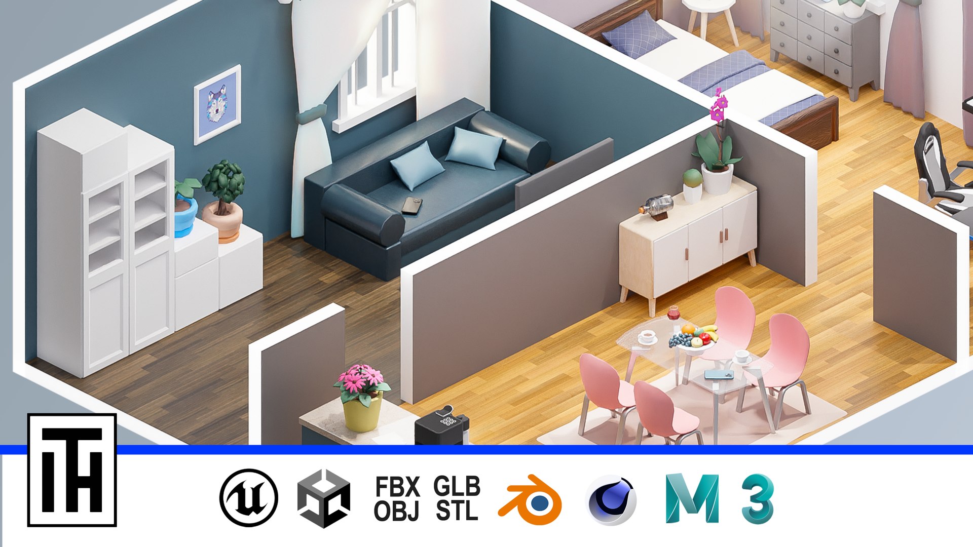 Room 64 3D model - TurboSquid 2154227