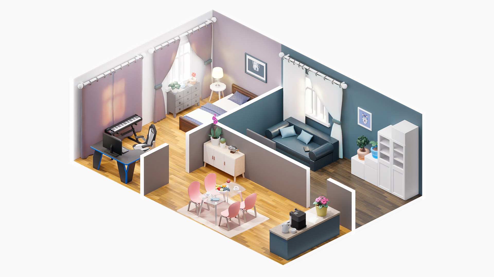 Room 64 3D model - TurboSquid 2154227