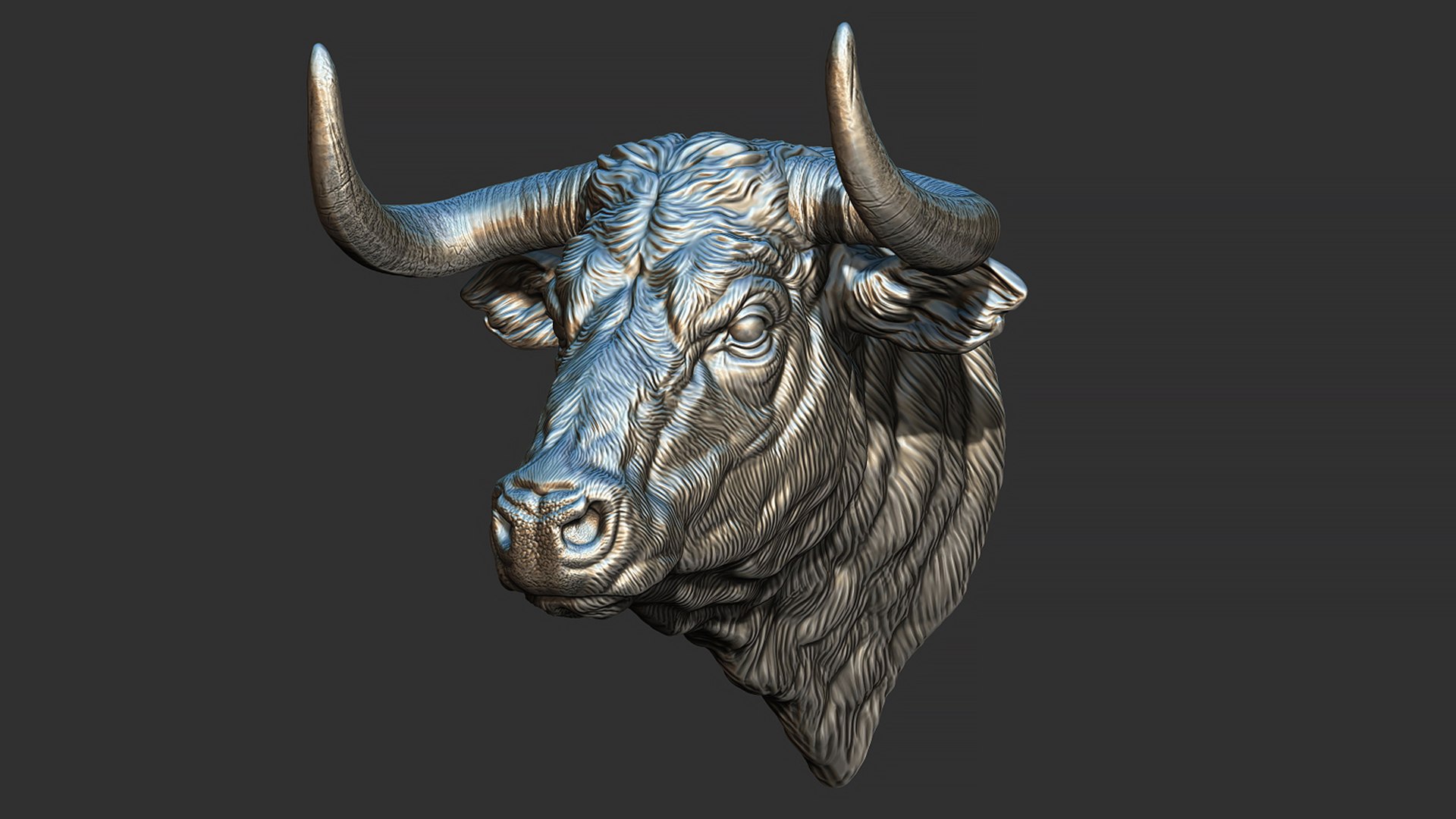 Bull Head 3D - TurboSquid 1808625