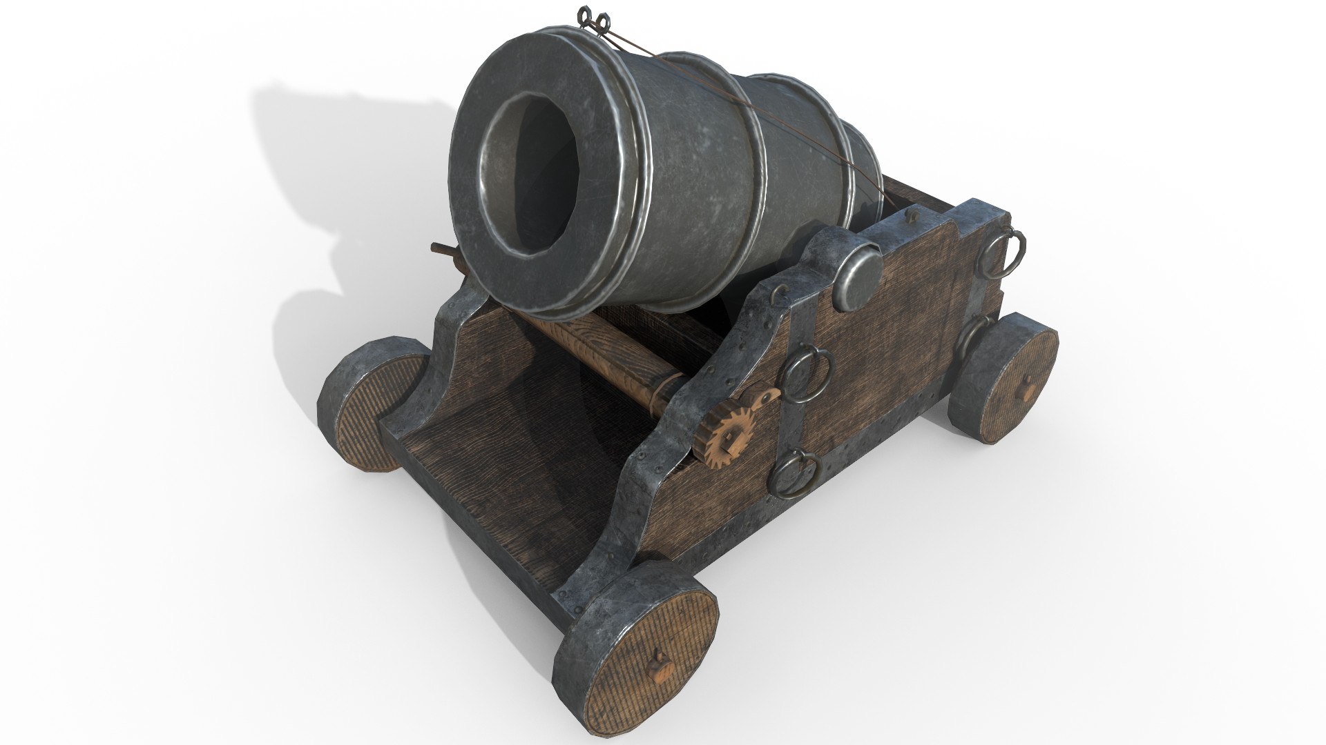 Medieval Mortar Muzzleloader - Real Time - 3D Model - TurboSquid 1933213