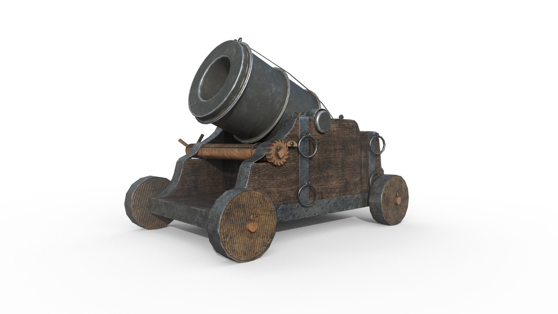 Medieval Mortar Muzzleloader - Real Time - 3D Model - TurboSquid 1933213