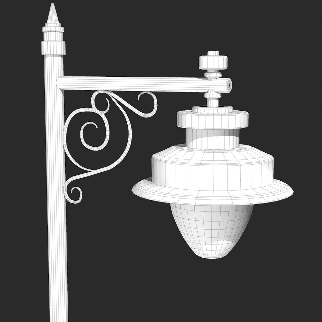 3d model street lamp