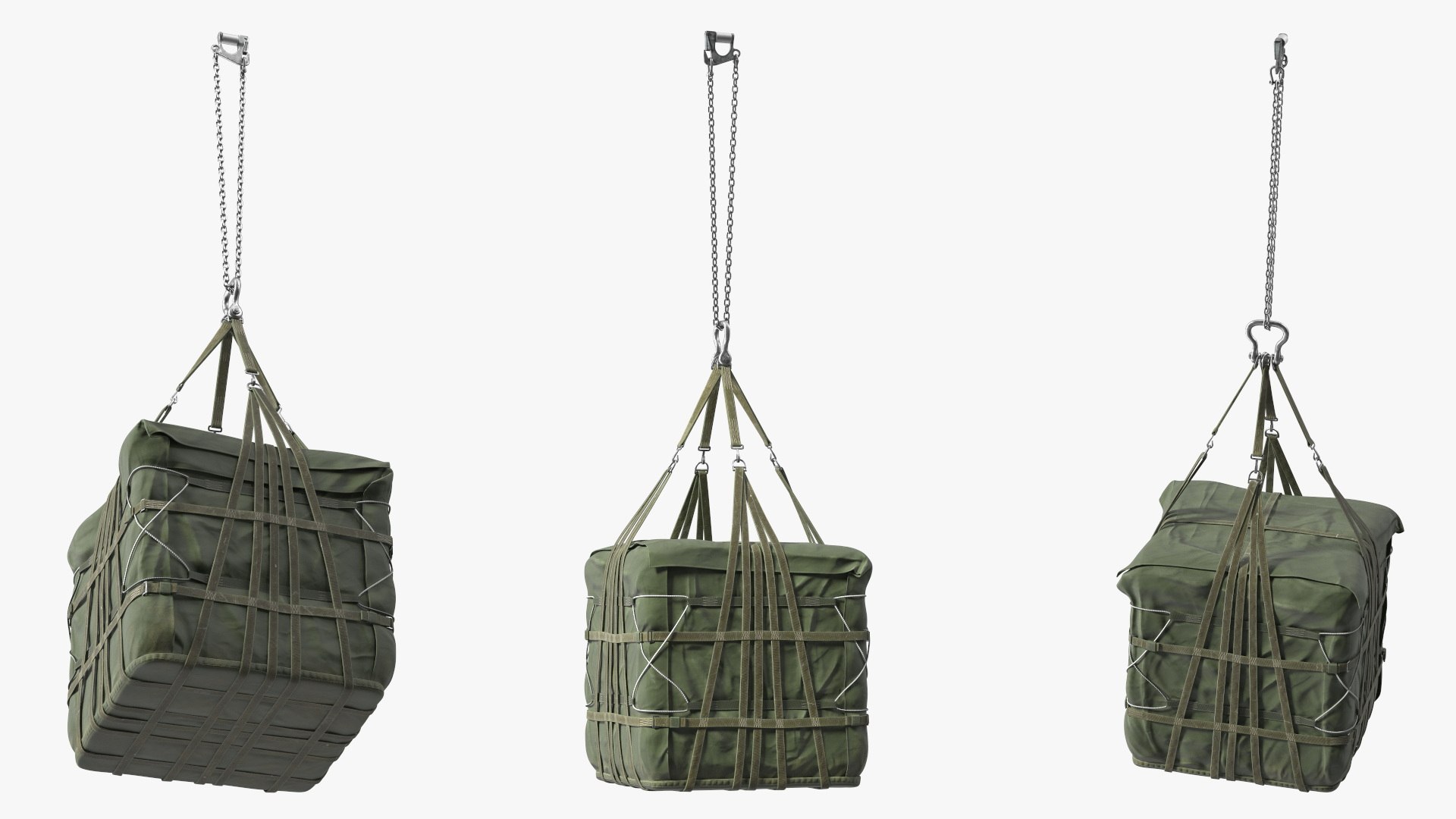 3D Heavy Duty Aerial Delivery Cargo Bag Hanging - TurboSquid 2195686