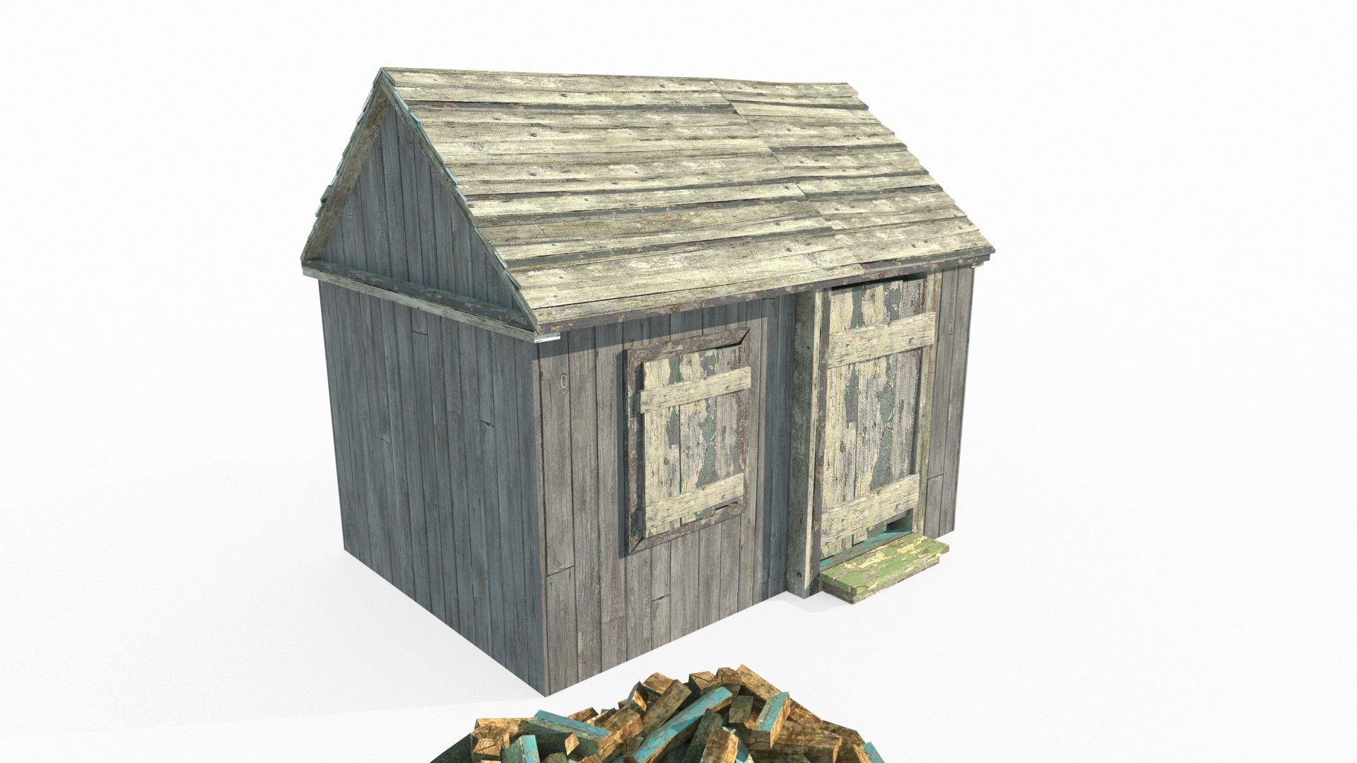 3D Ancient Wilderness Firewood House Model - TurboSquid 2171123