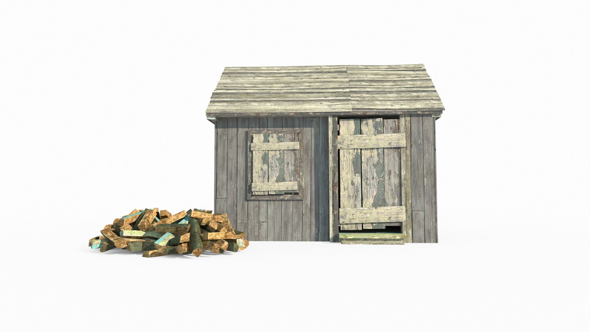 3D Ancient Wilderness Firewood House Model - TurboSquid 2171123