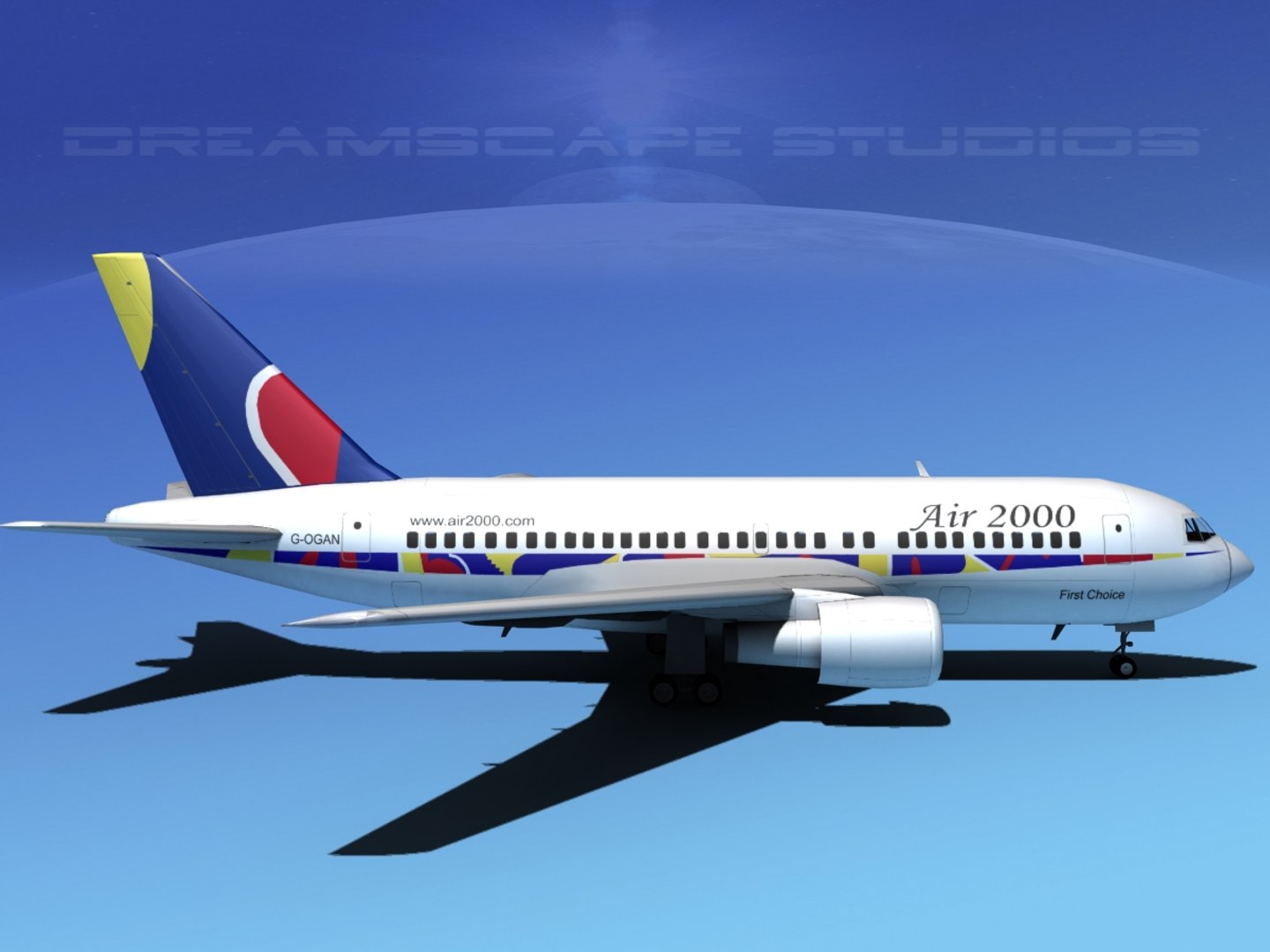 Airline boeing 767-200er model - TurboSquid 1300617