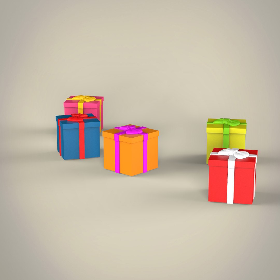 Present Box 3D - TurboSquid 1771726