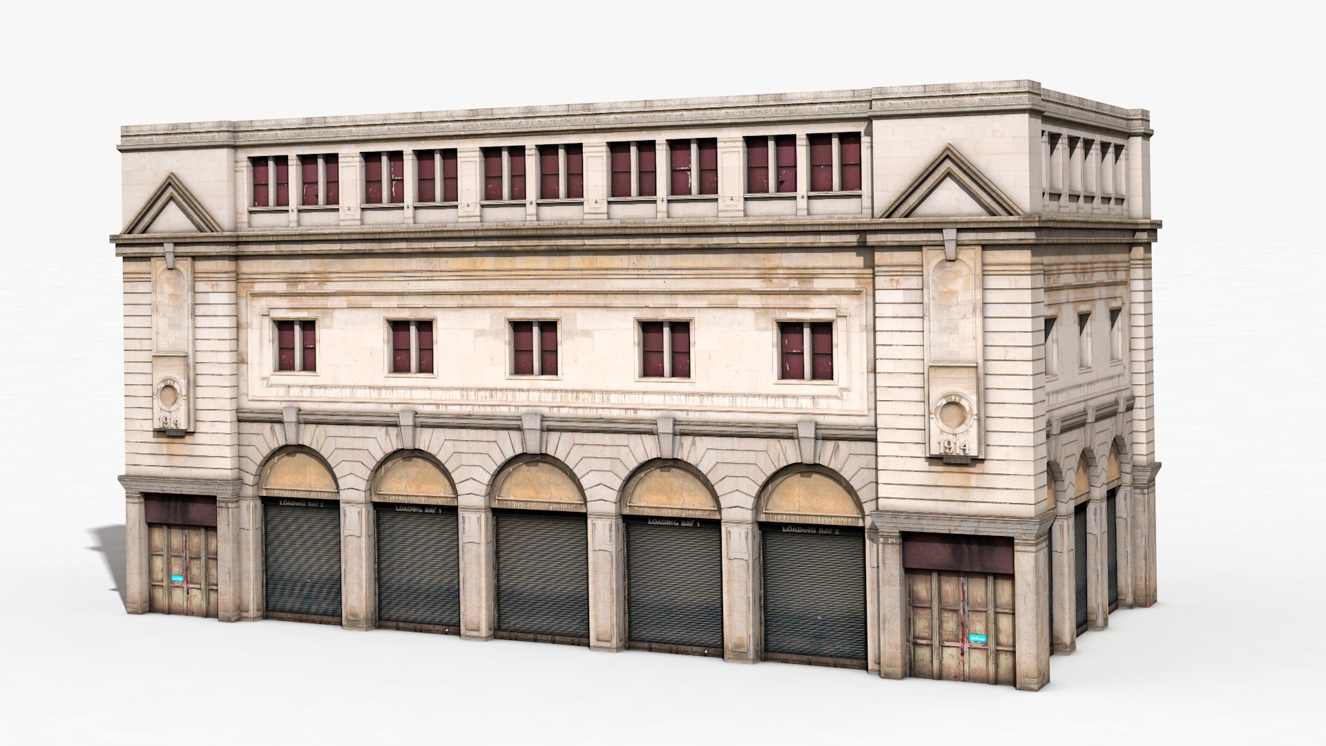 Apartment Building Low Poly 3D Model - TurboSquid 2063426