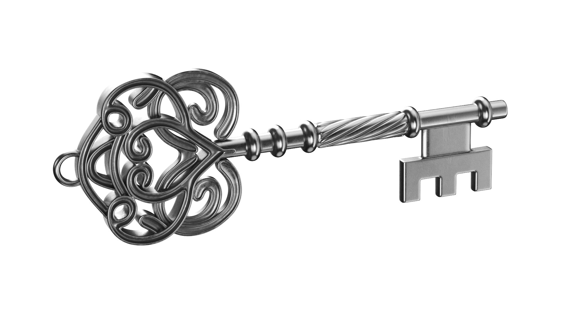 3D Detailed Skeleton Key Ring Model - TurboSquid 2186471