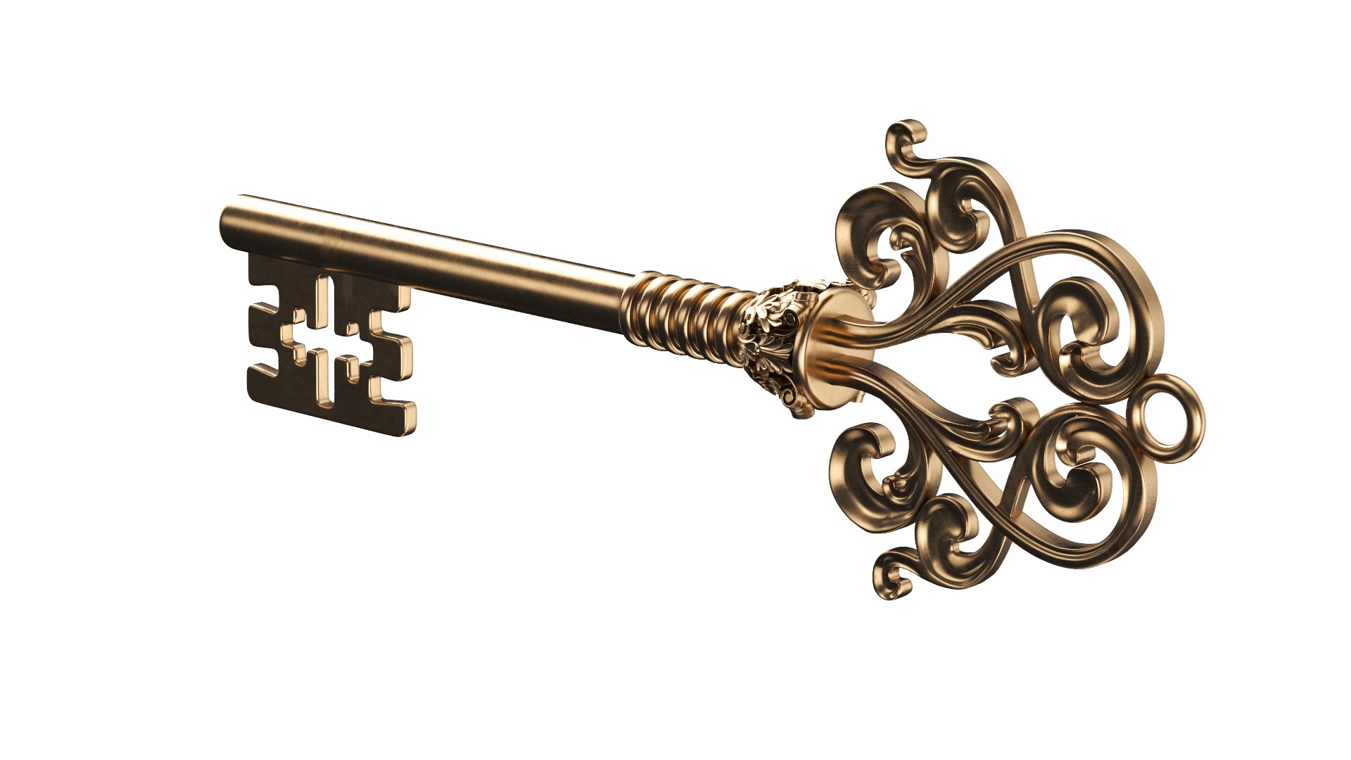 3D Detailed Skeleton Key Ring Model - TurboSquid 2186471