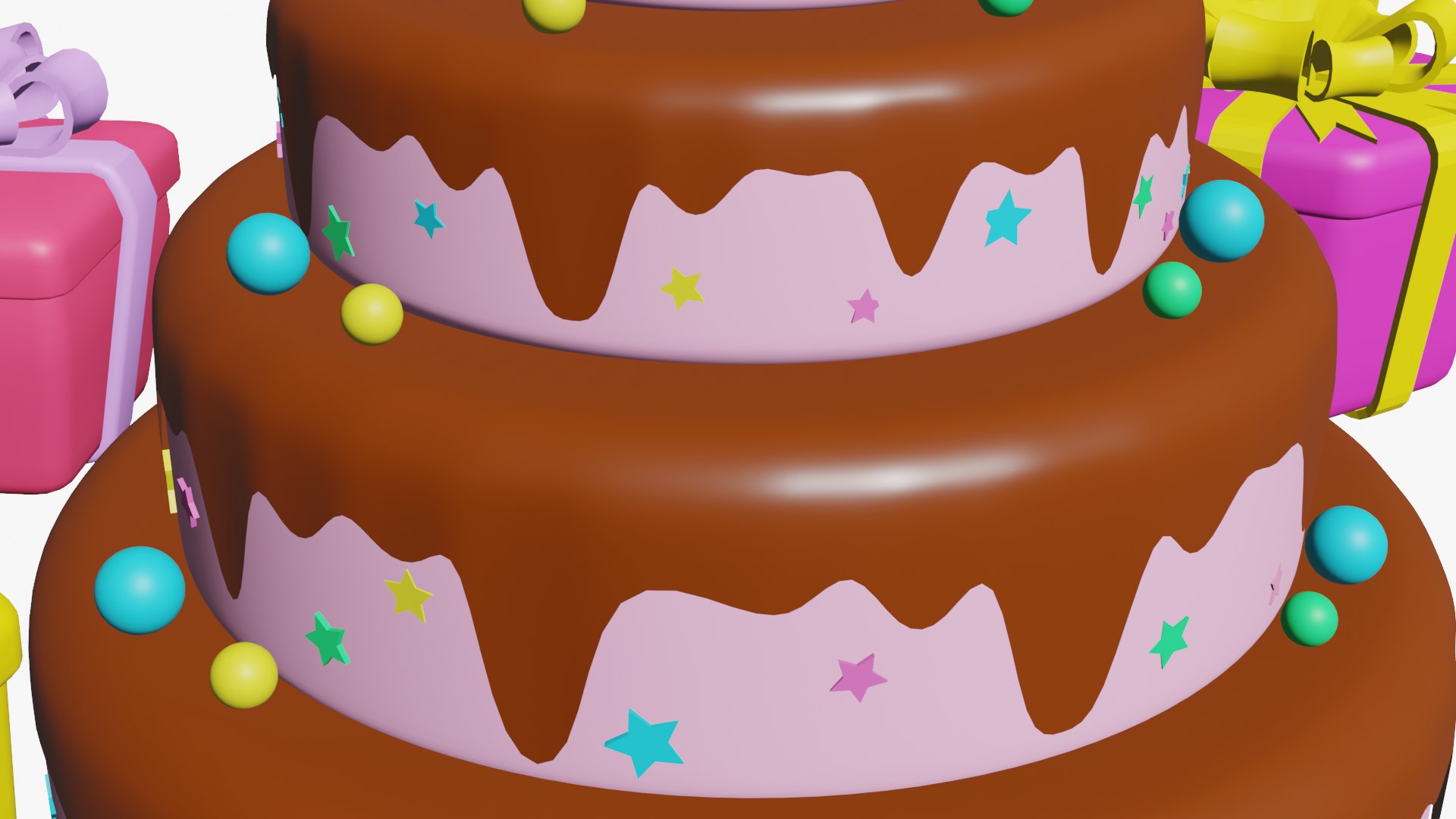 Birthday Cake 3D - TurboSquid 1733536