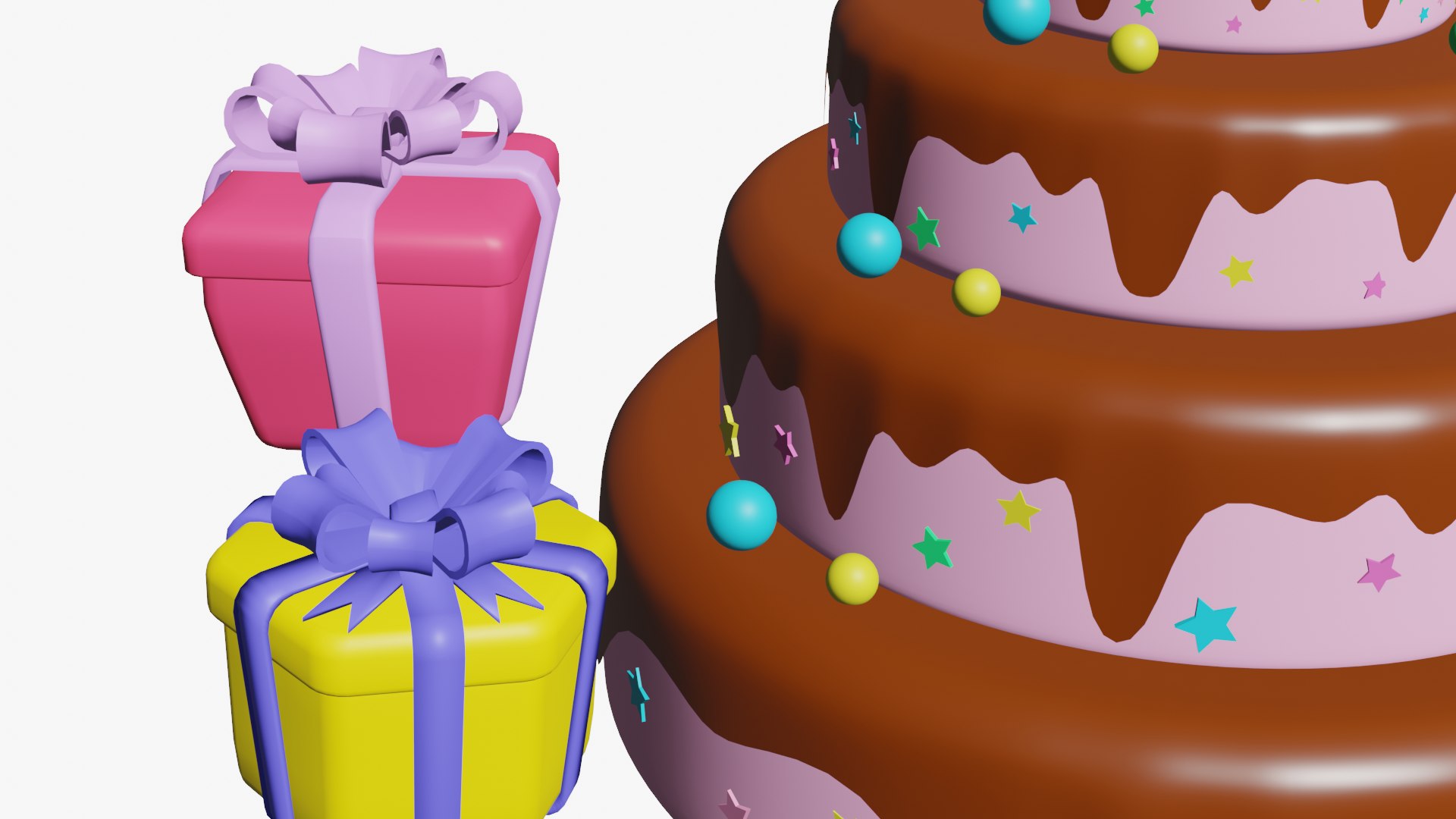 Birthday Cake 3D - TurboSquid 1733536