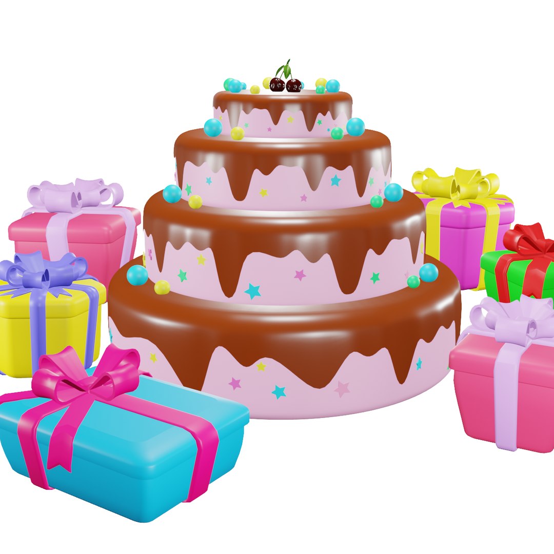 Birthday Cake 3D - TurboSquid 1733536