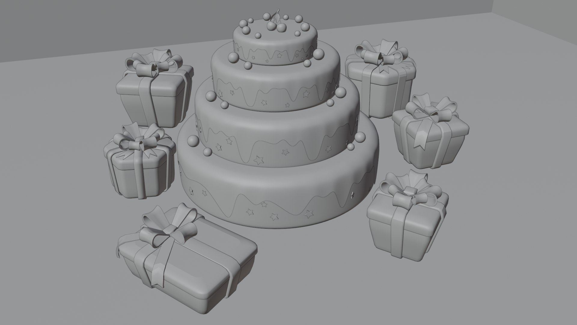 Birthday Cake 3D - TurboSquid 1733536