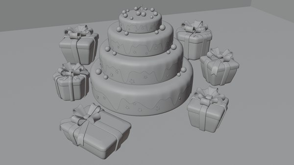Birthday cake 3D - TurboSquid 1733536