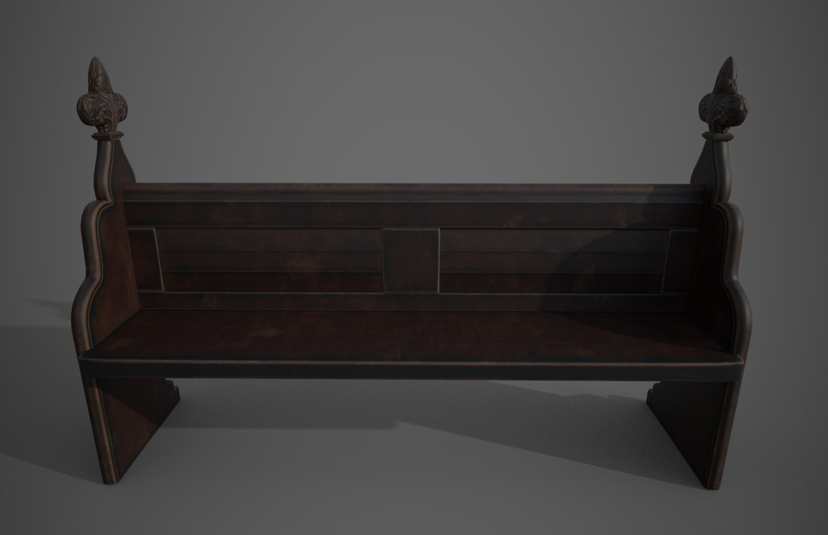 Bench Gothic 3D - TurboSquid 1627512