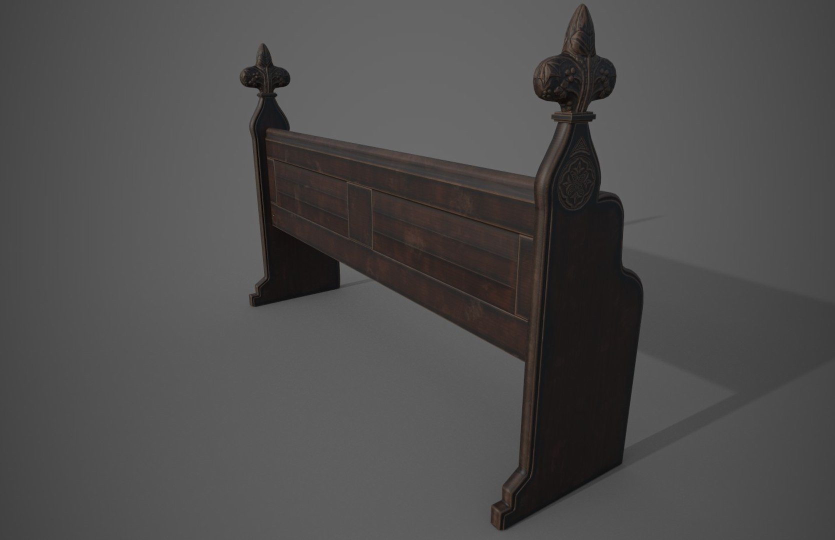 Bench Gothic 3D - TurboSquid 1627512