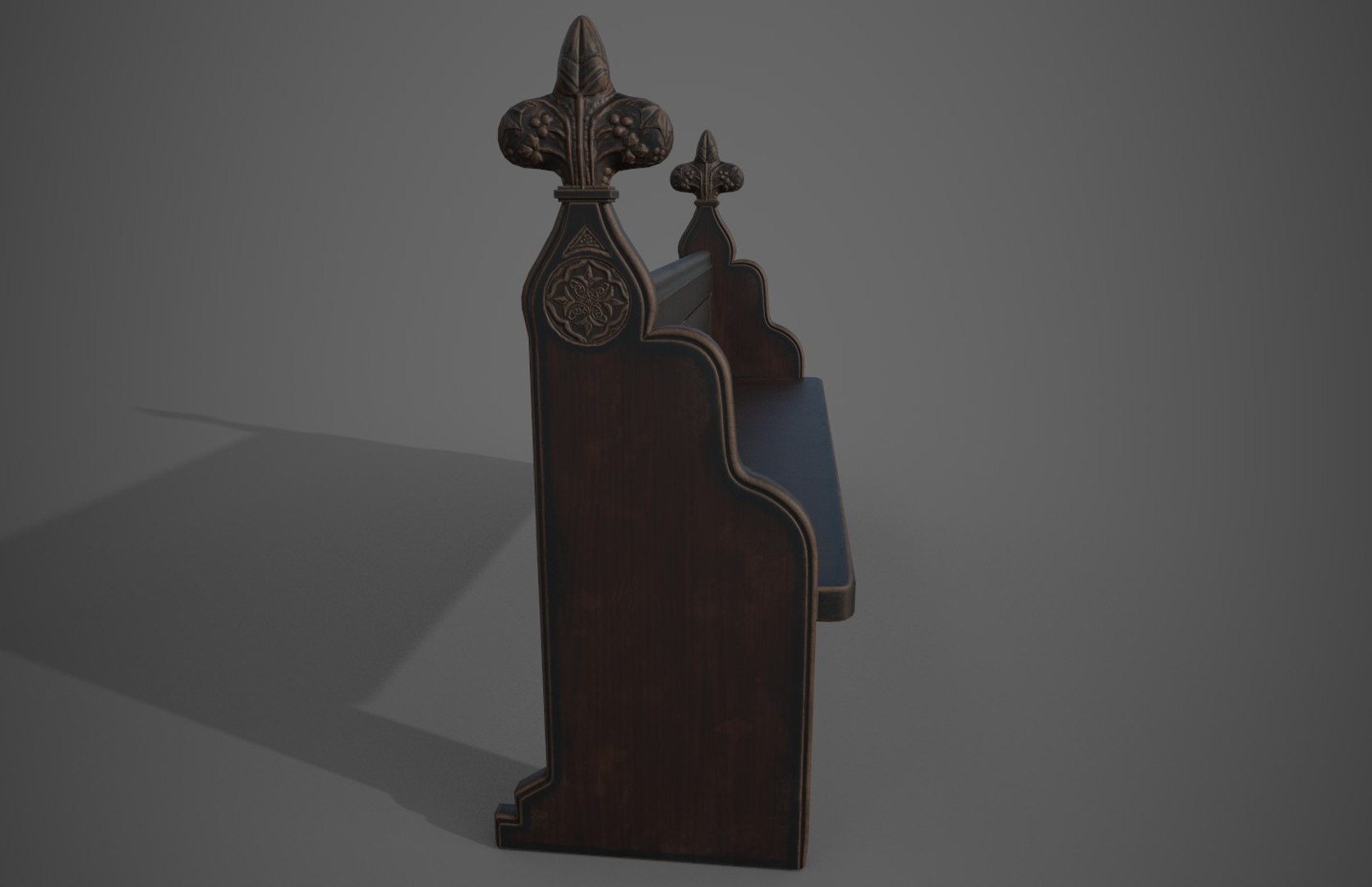 Bench Gothic 3D - TurboSquid 1627512