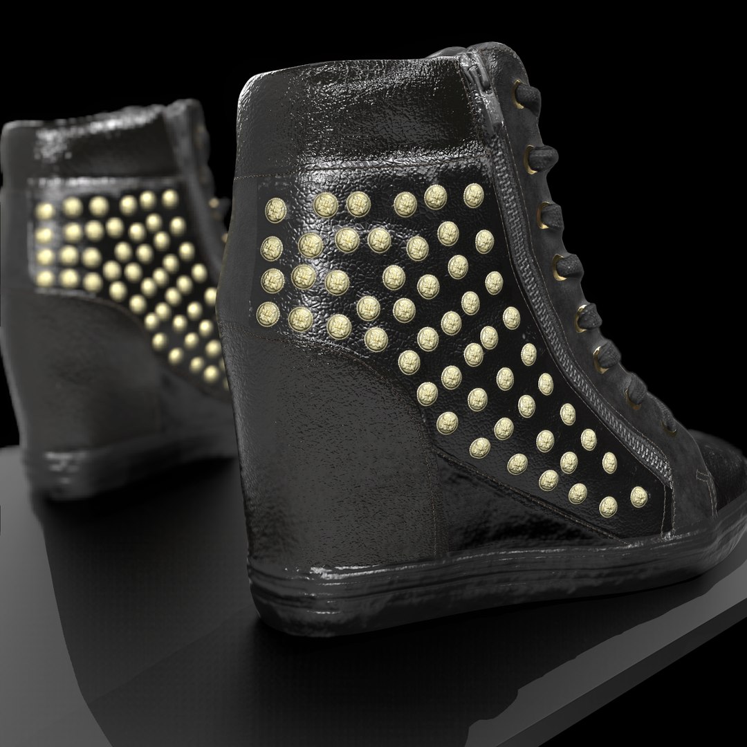 3d shoes pbr model
