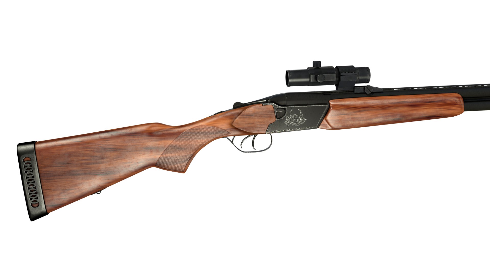 Hunting Rifle Red Dot 3d Obj