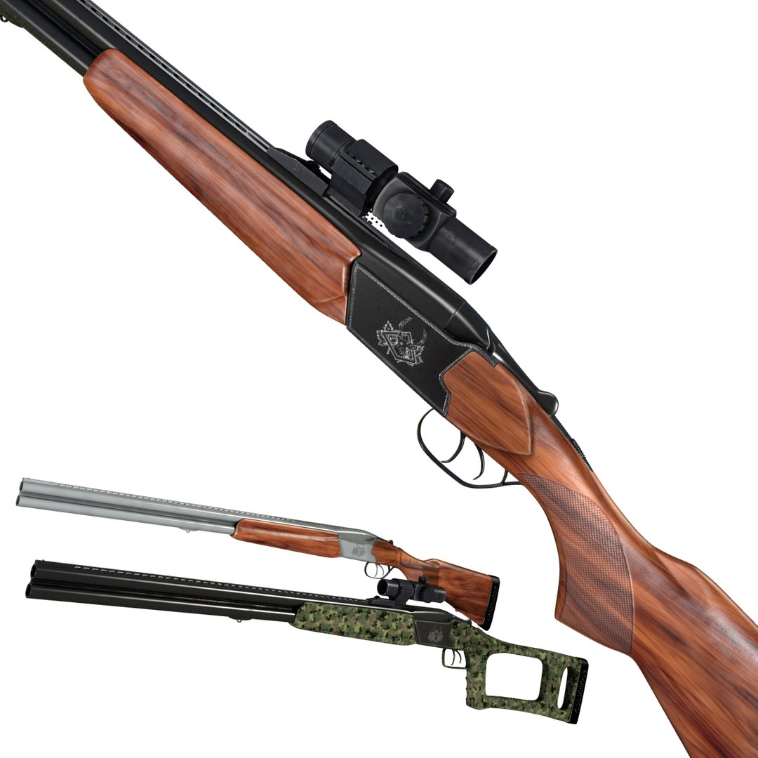 Hunting Rifle Red Dot 3d Obj