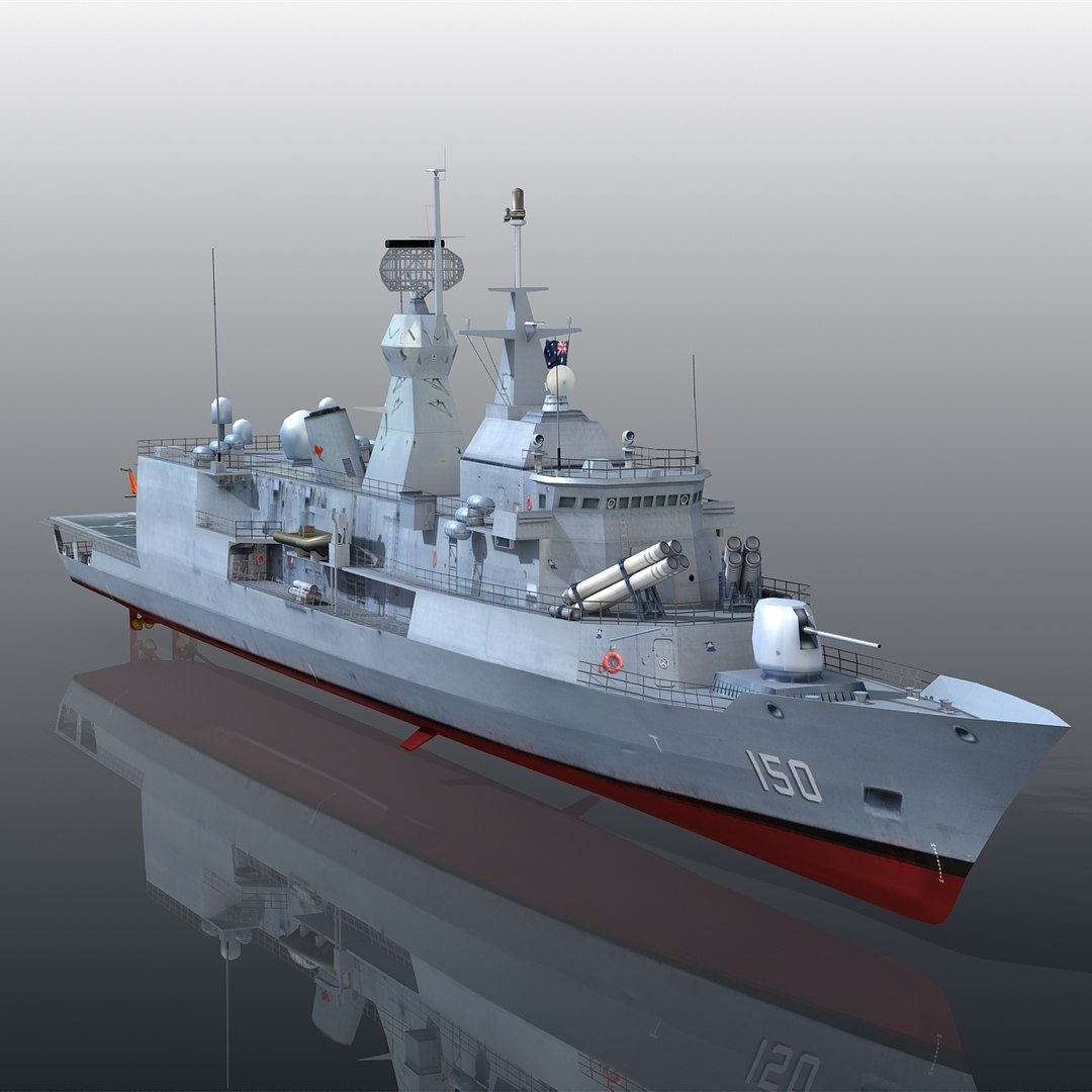 3d Anzac Class Frigate Hmas Model