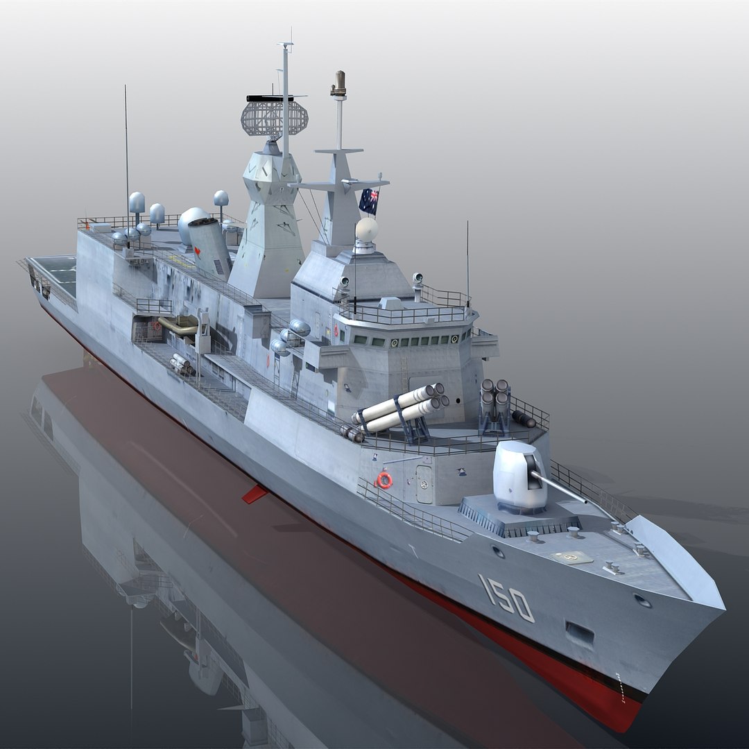 3d Anzac Class Frigate Hmas Model