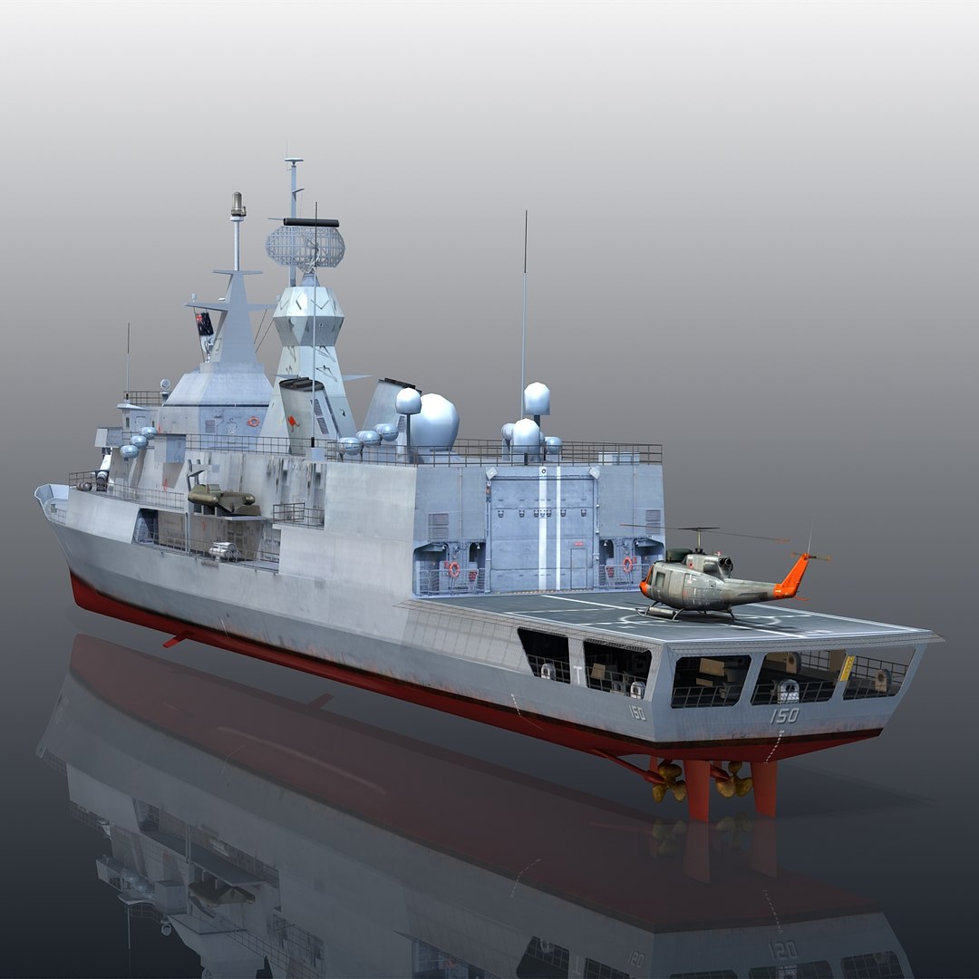 3d Anzac Class Frigate Hmas Model