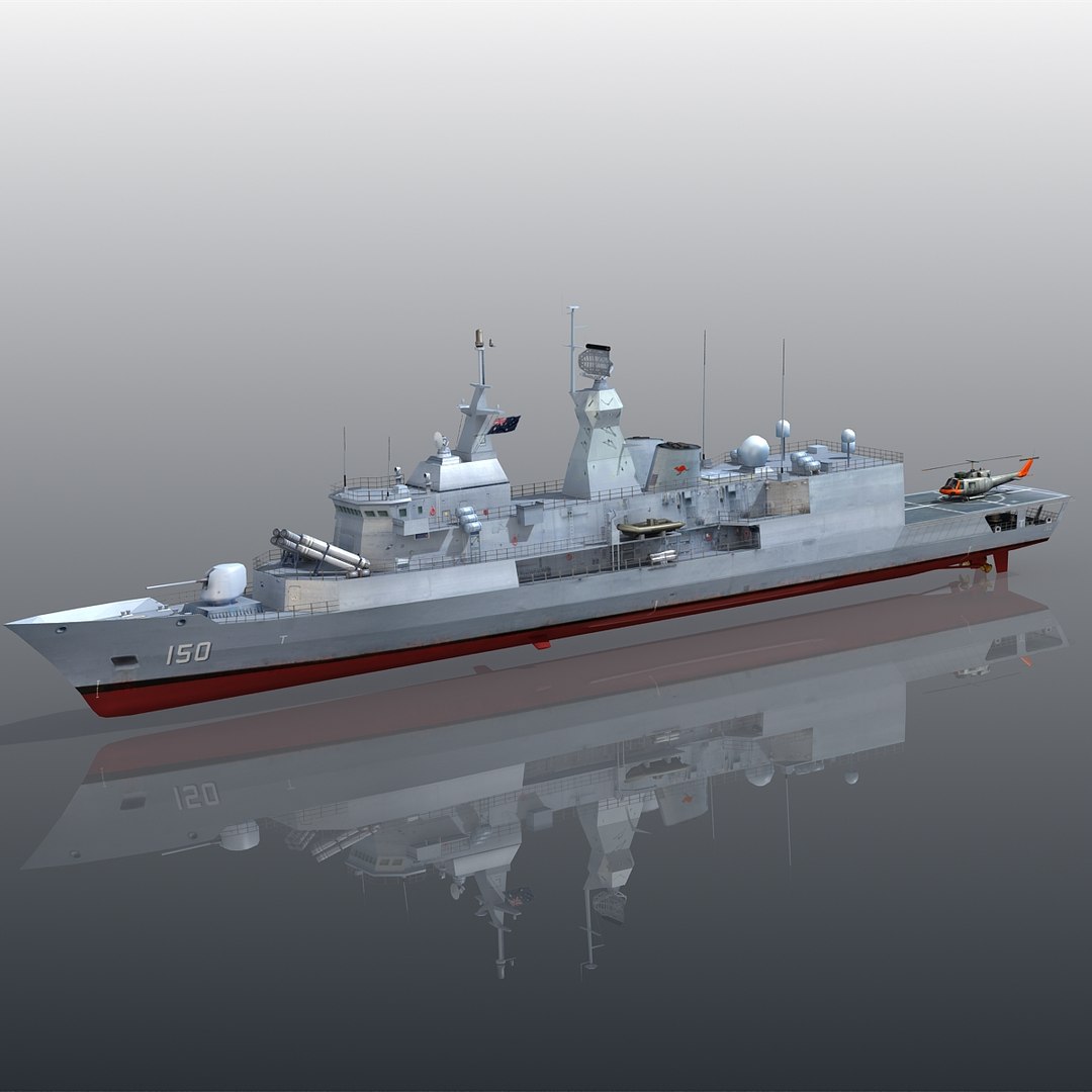 3d Anzac Class Frigate Hmas Model