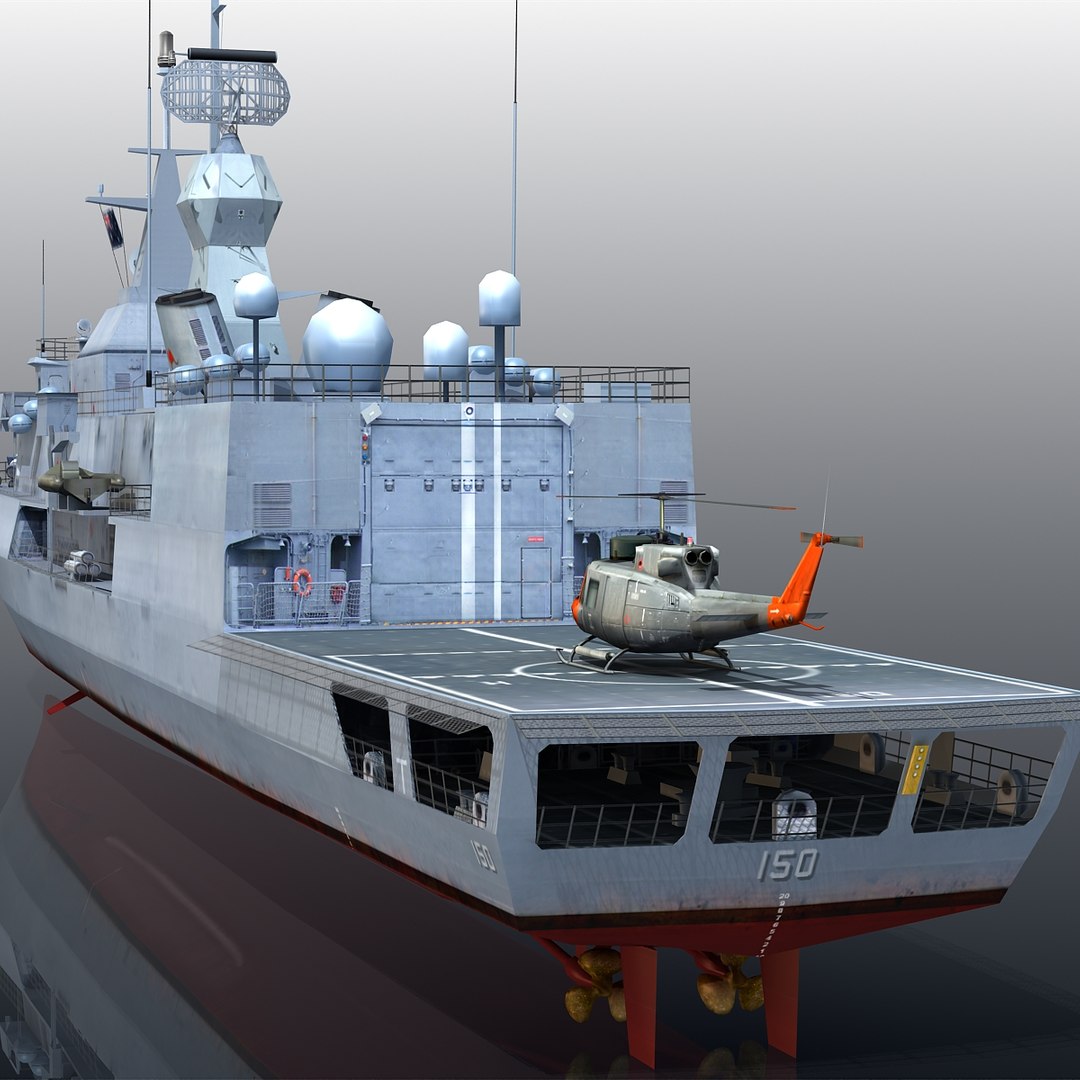 3d Anzac Class Frigate Hmas Model