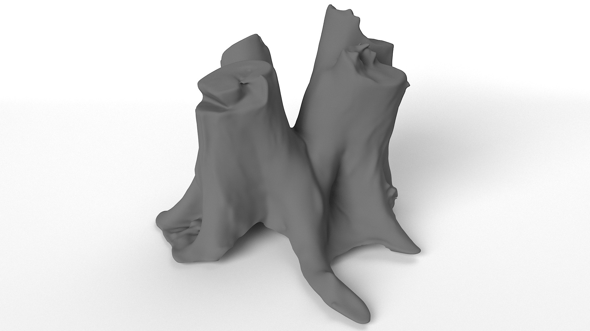 3D Mesh Tree Stump - TurboSquid 1655151