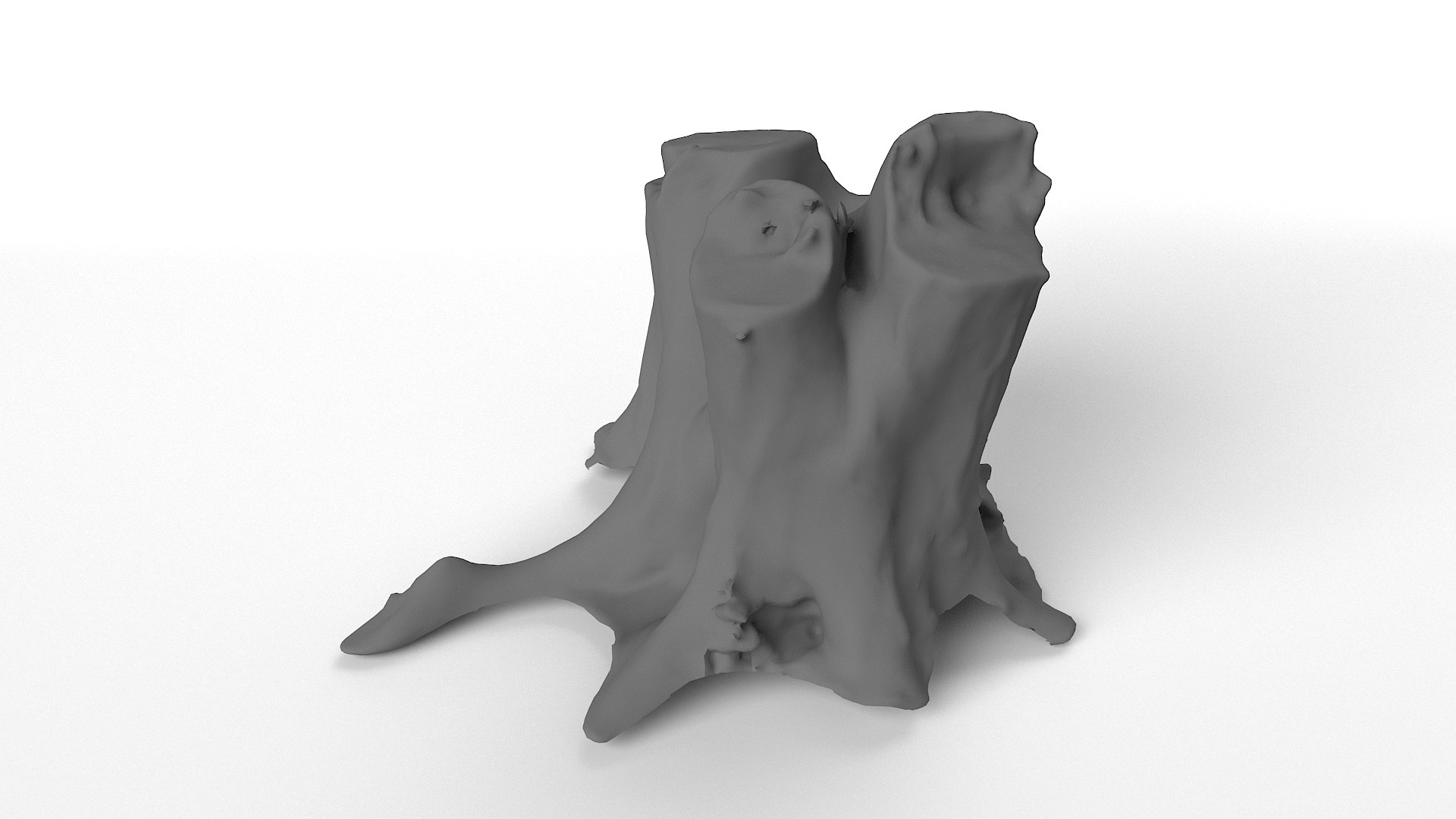 3D Mesh Tree Stump - TurboSquid 1655151