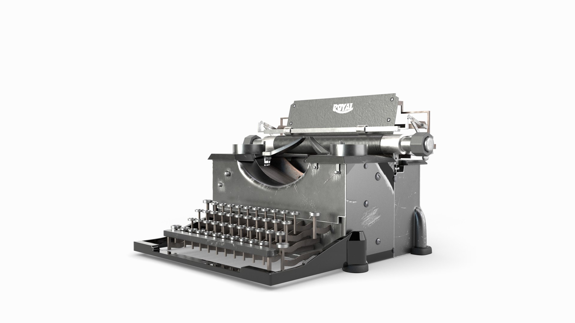 3D model typewriter type writer - TurboSquid 1639386