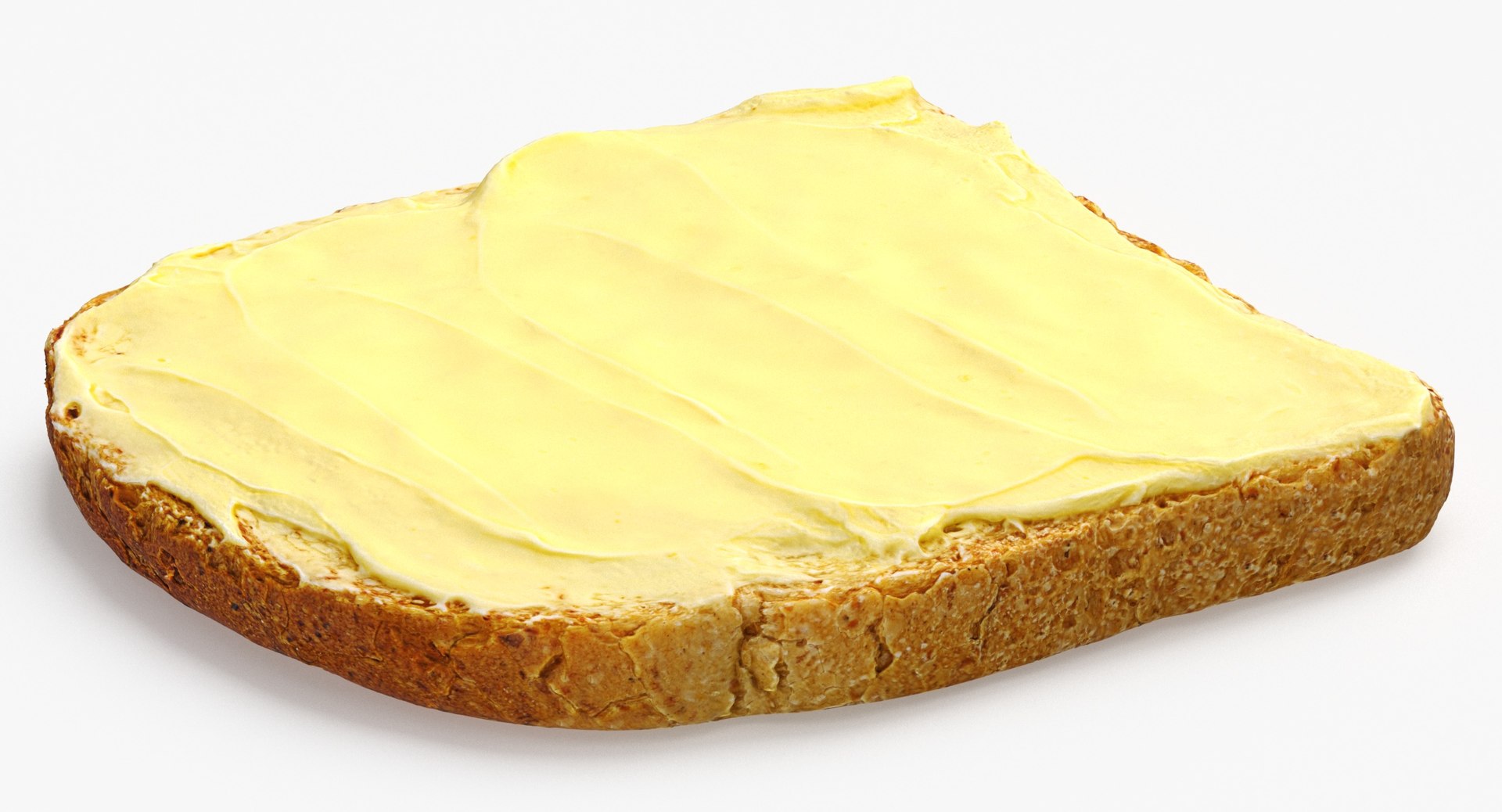 Toast With Margarine 01 Model - TurboSquid 2066541