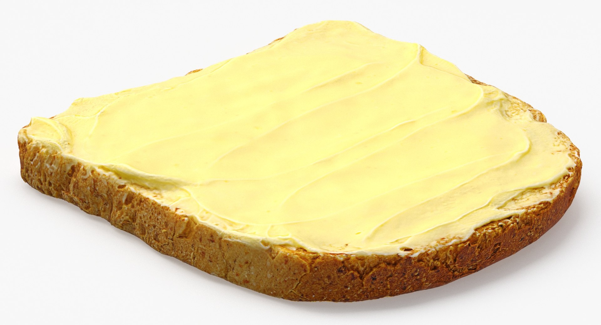 Toast With Margarine 01 Model - TurboSquid 2066541