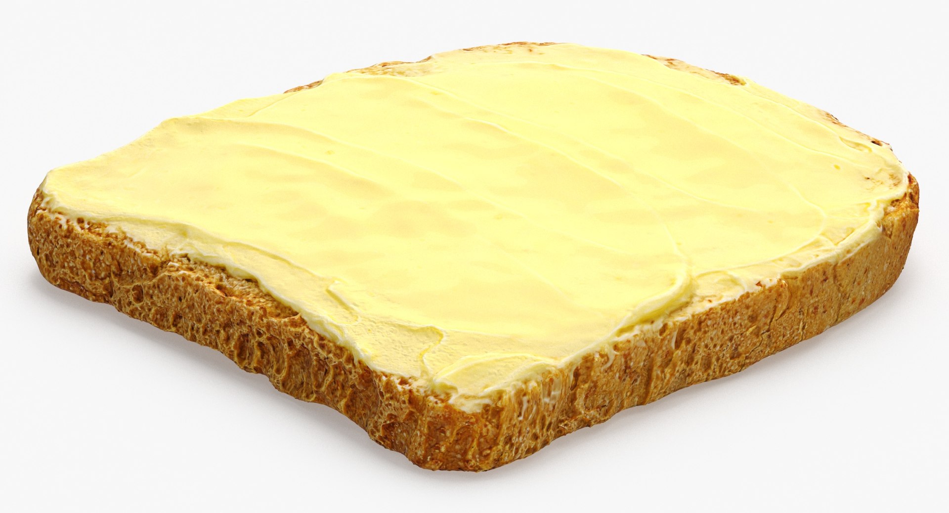 Toast With Margarine 01 Model - TurboSquid 2066541