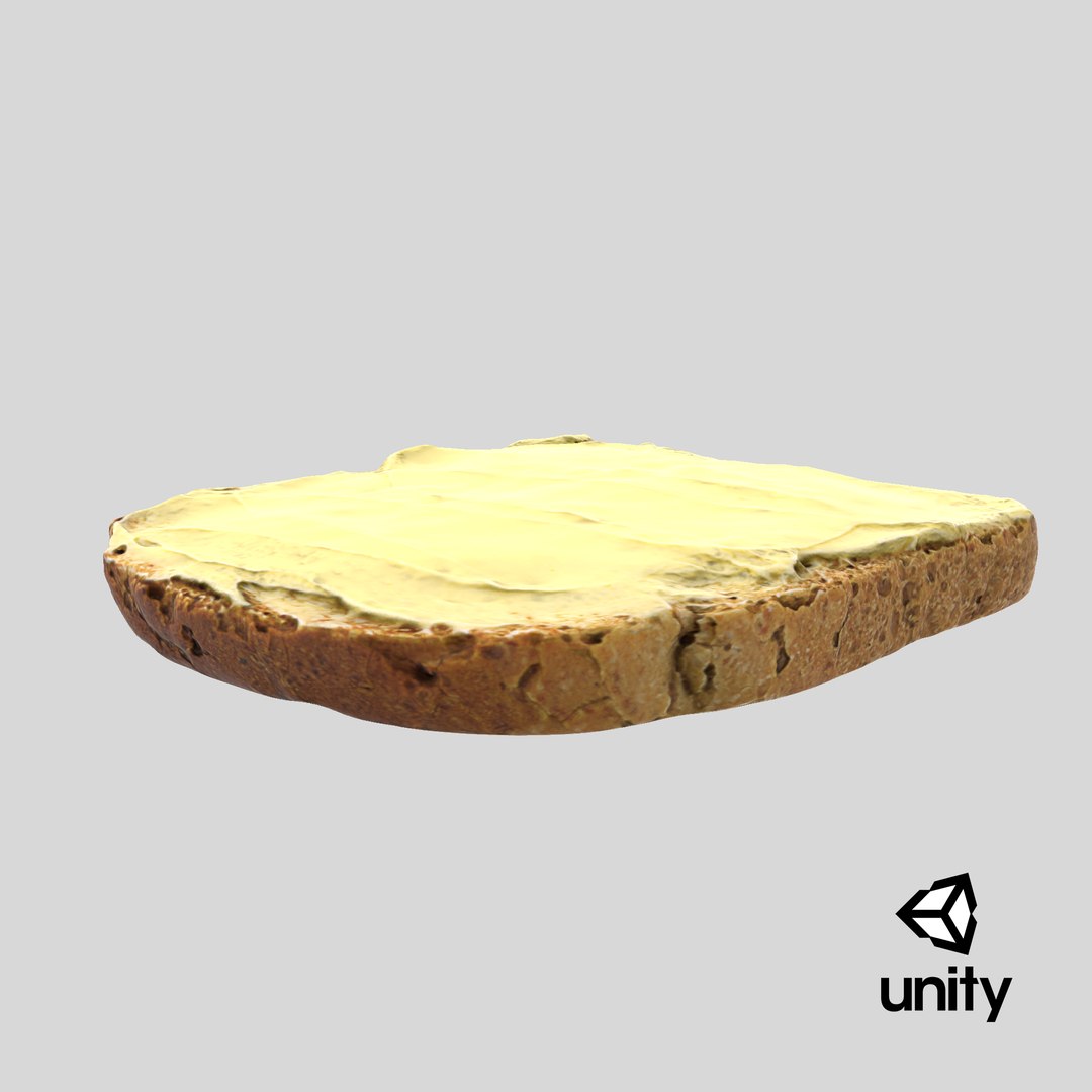 Toast With Margarine 01 Model - TurboSquid 2066541