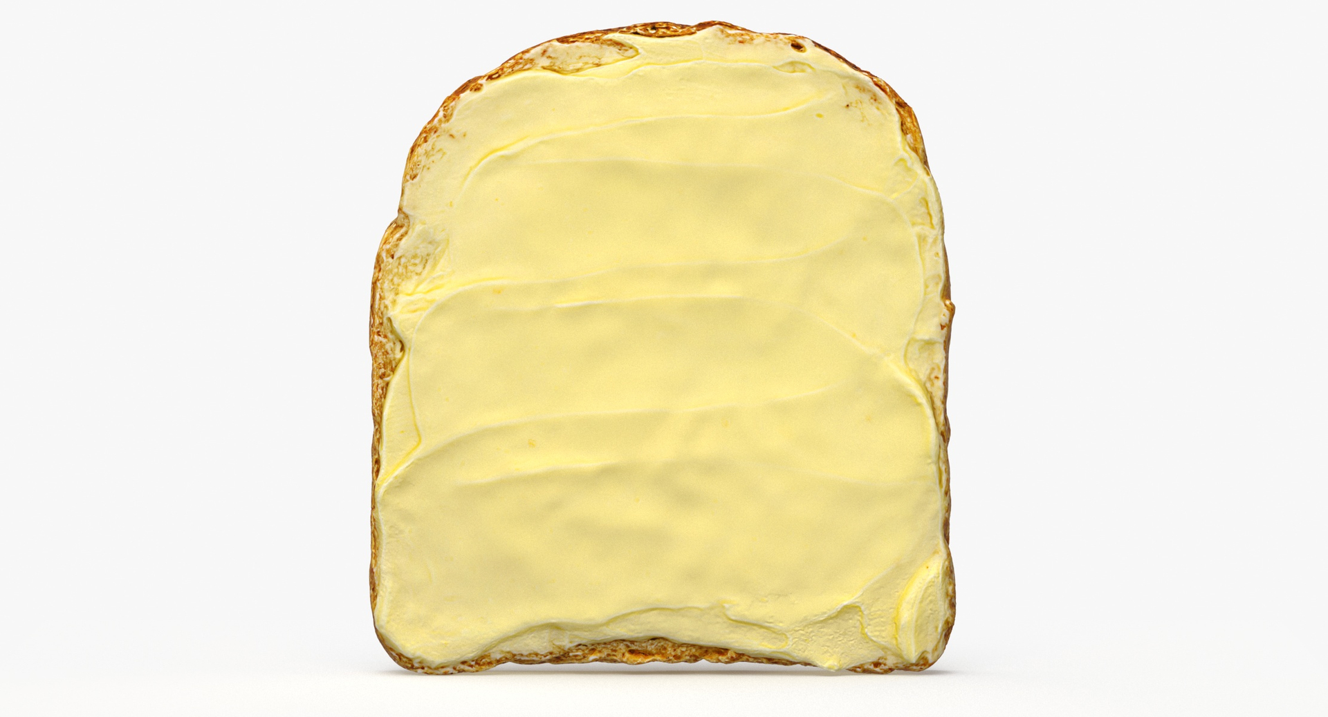Toast With Margarine 01 Model - TurboSquid 2066541