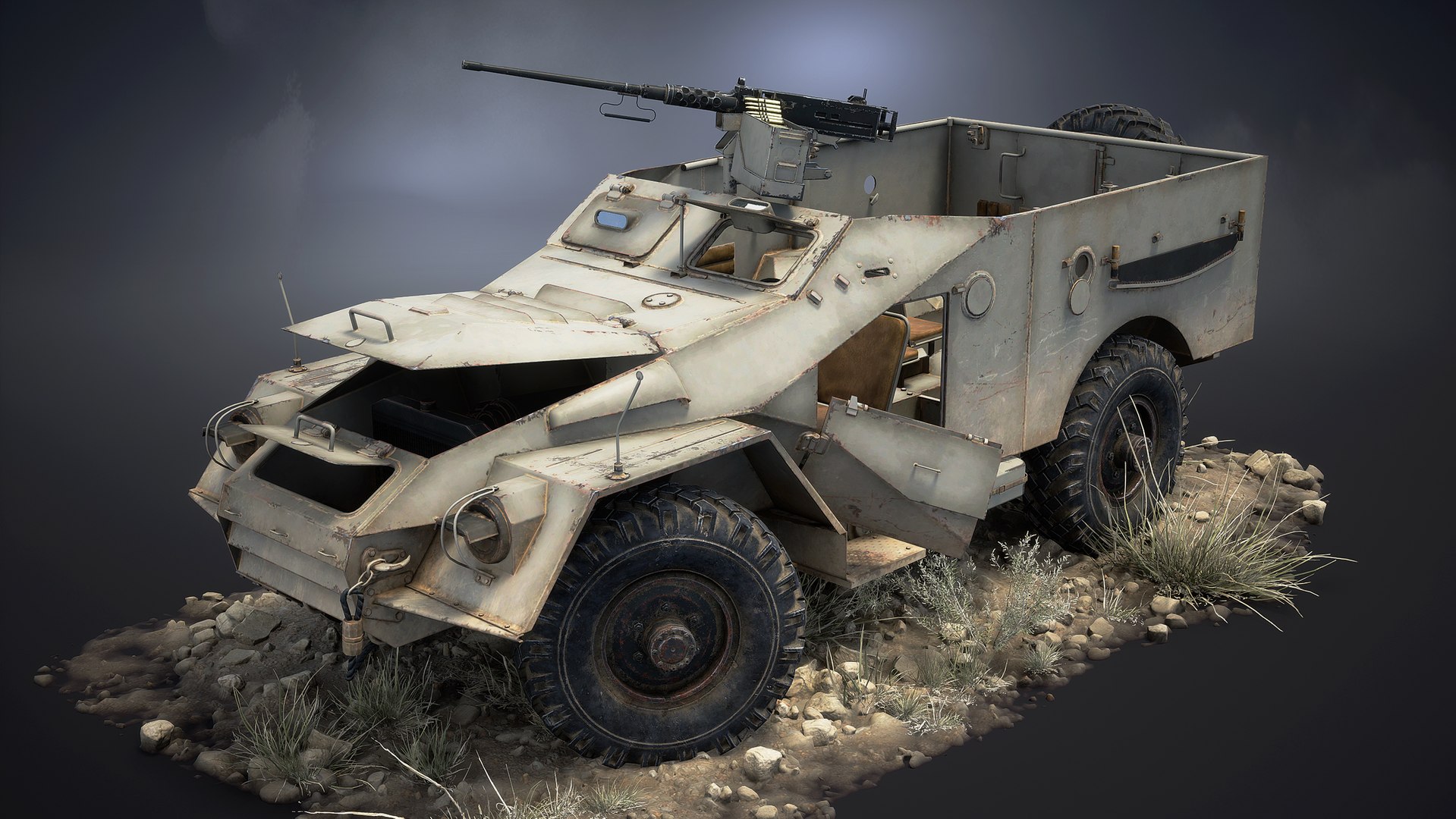 3D BTR-40 Low-Poly - TurboSquid 2086216
