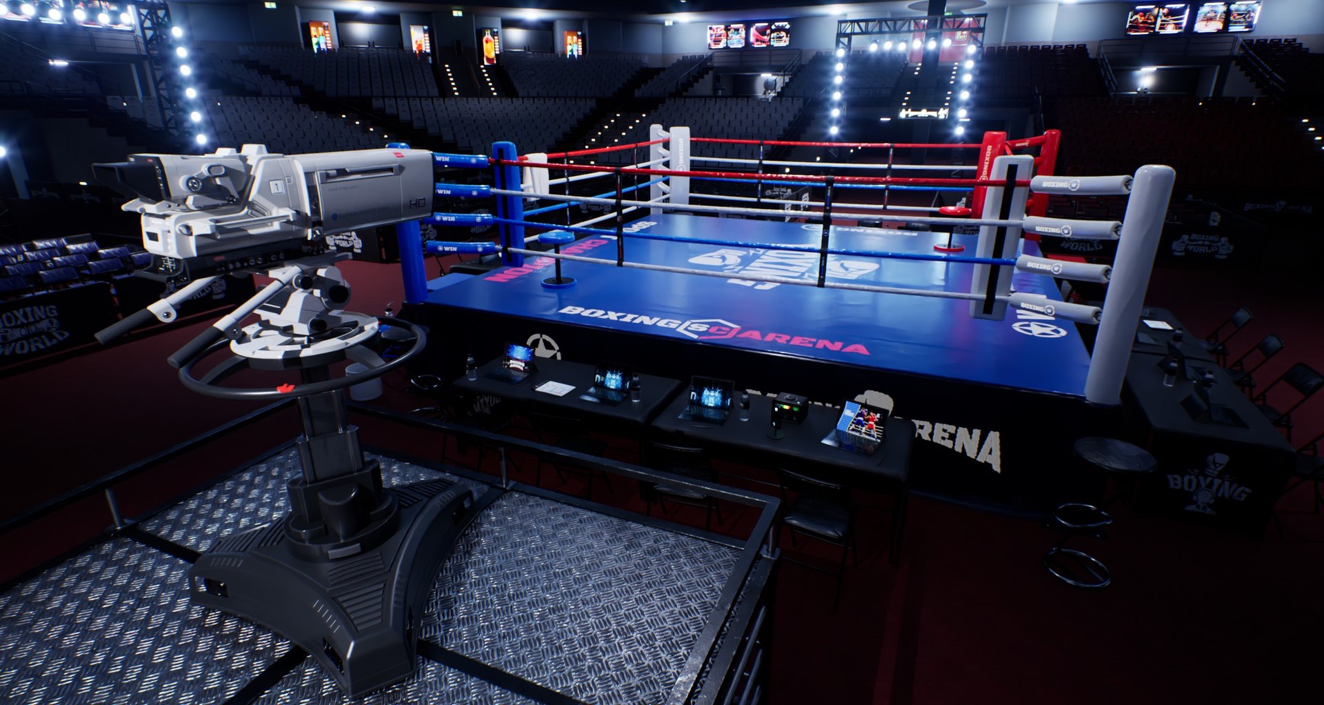 BOXING ARENA STADIUM Game Ready Complete Asset Pack 3D Model ...
